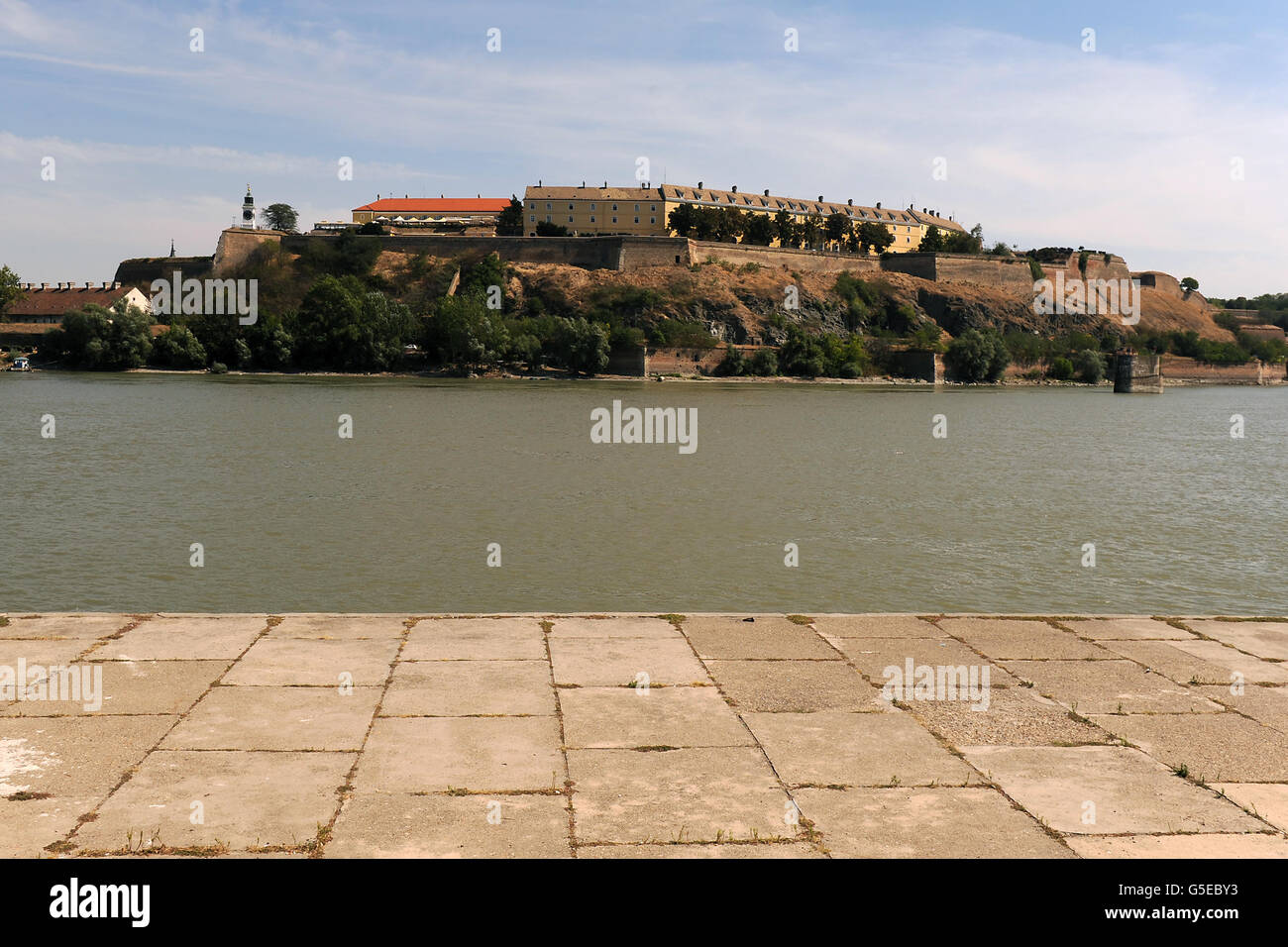 Travel stock - Novi Sad - Serbia. General view of the Petrovaradin ...