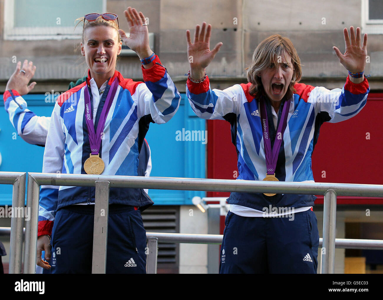 Rowing Olympian Gold Medallists Heather Stanning (left) and Katherine ...