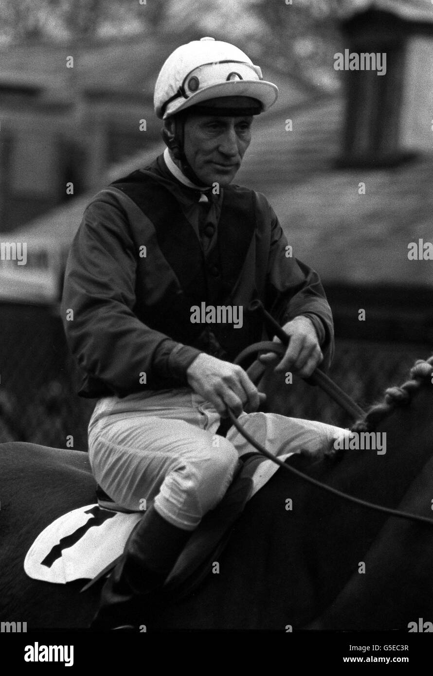 1968: Seen here in the saddle is veteran Australian jockey Scobie ...