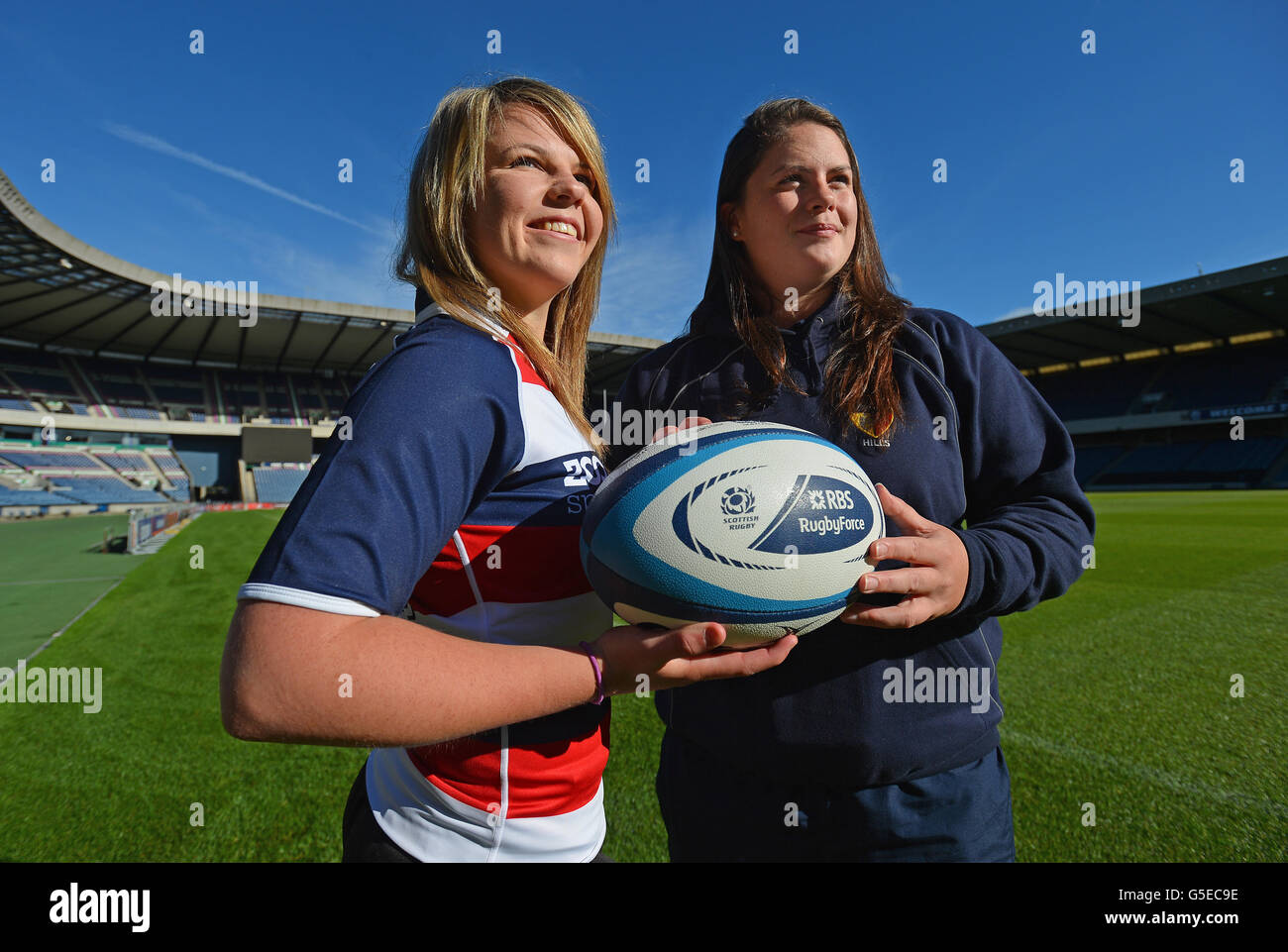 Lisa Martin of Murrayfield Wanderers (left) with Lindsey Smith of ...