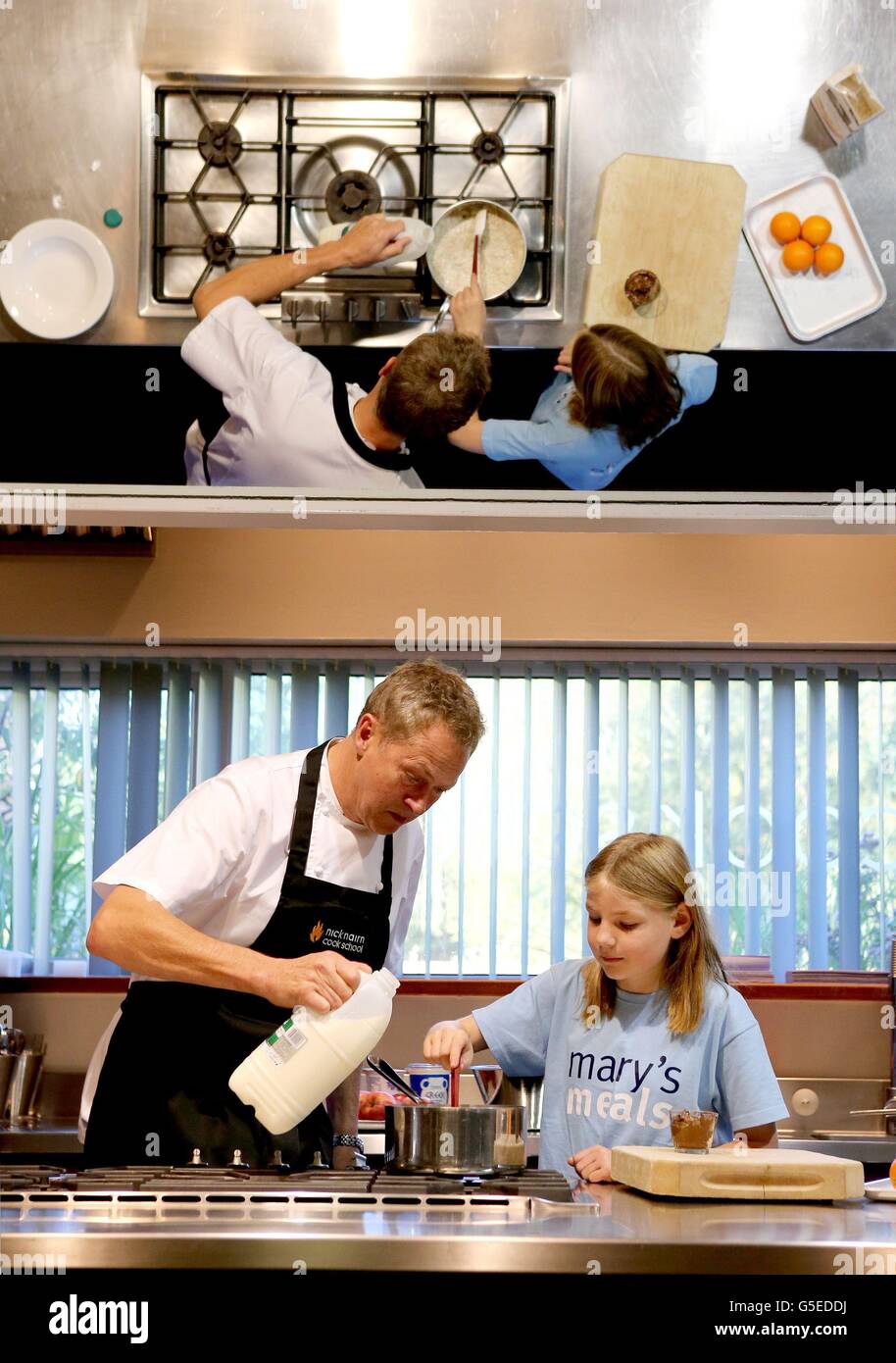 TV chef Nick Nairn cooks nine-year old blogger Martha Payne some ...