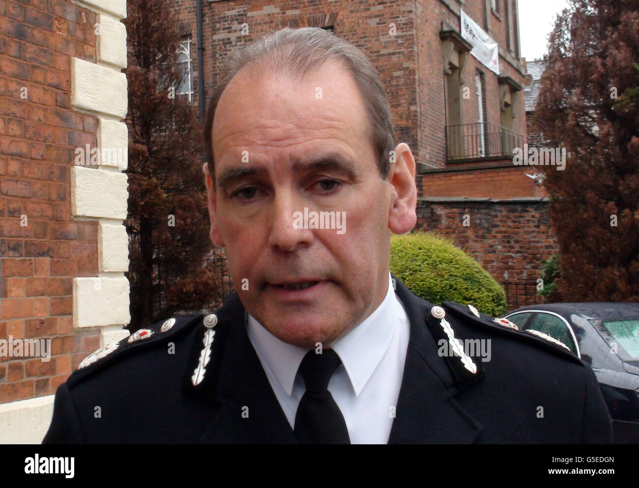 West Yorkshire chief constable Sir Norman Bettison outside a police ...