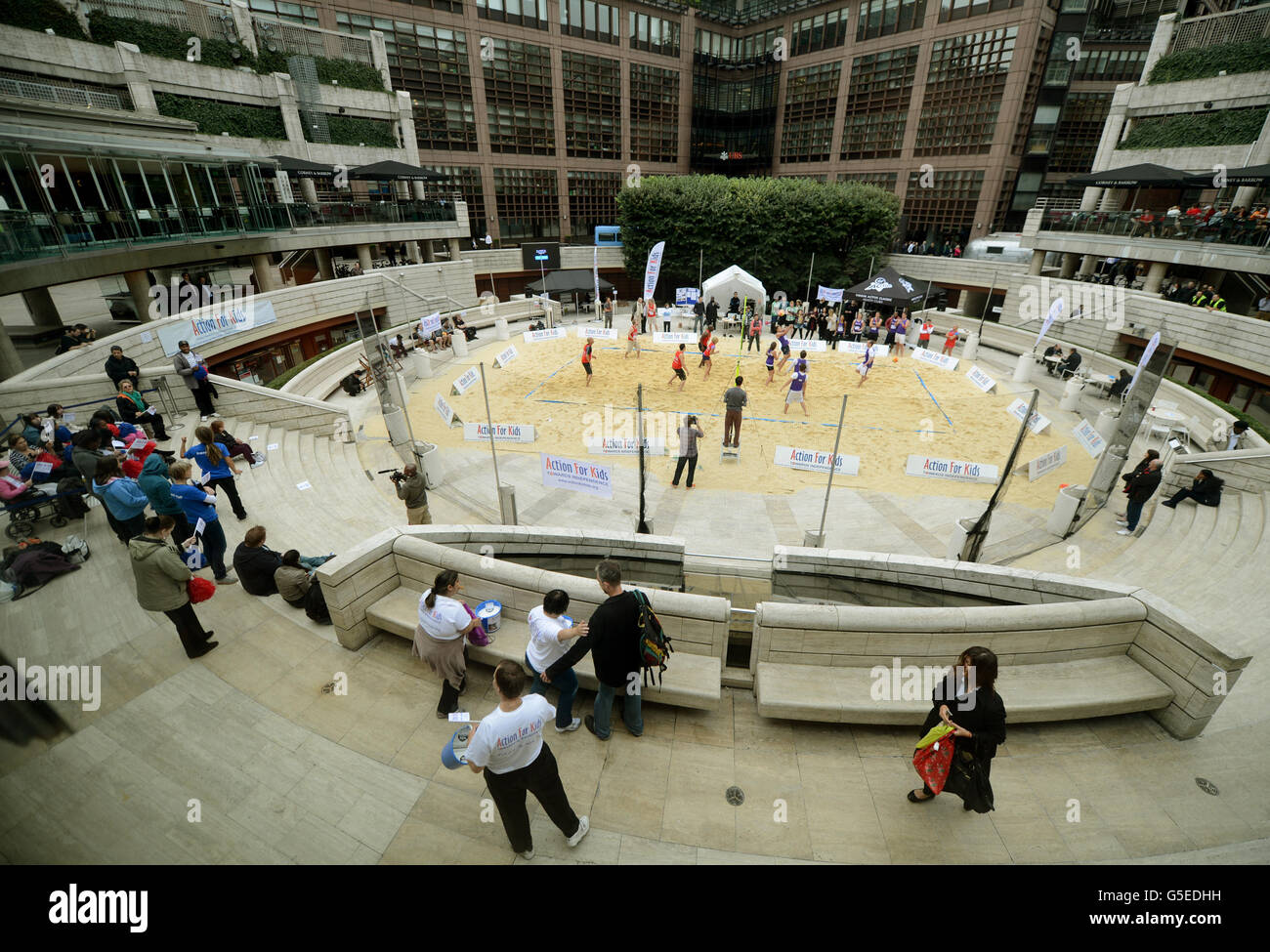 Action For Kids charity volleyball Stock Photo - Alamy