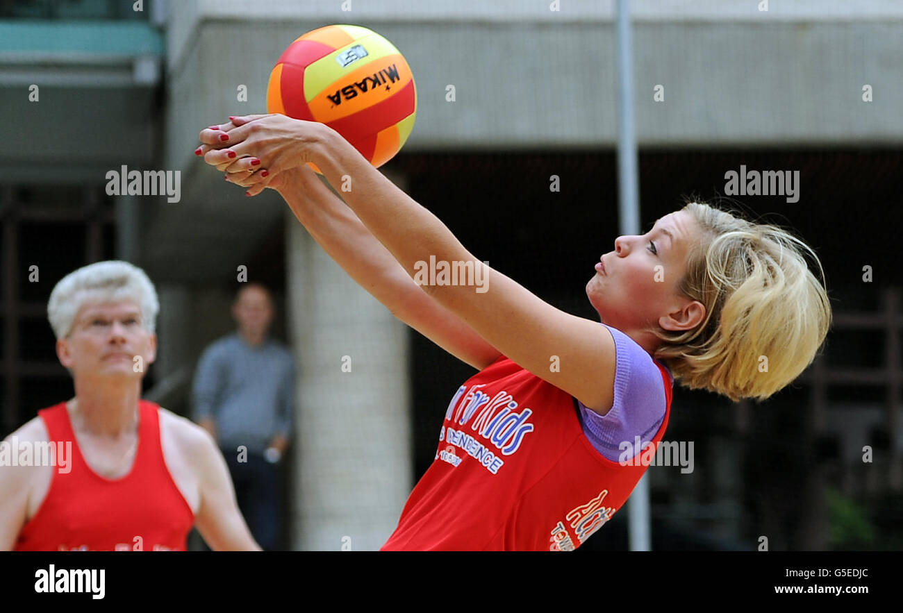 Action For Kids charity volleyball Stock Photo - Alamy