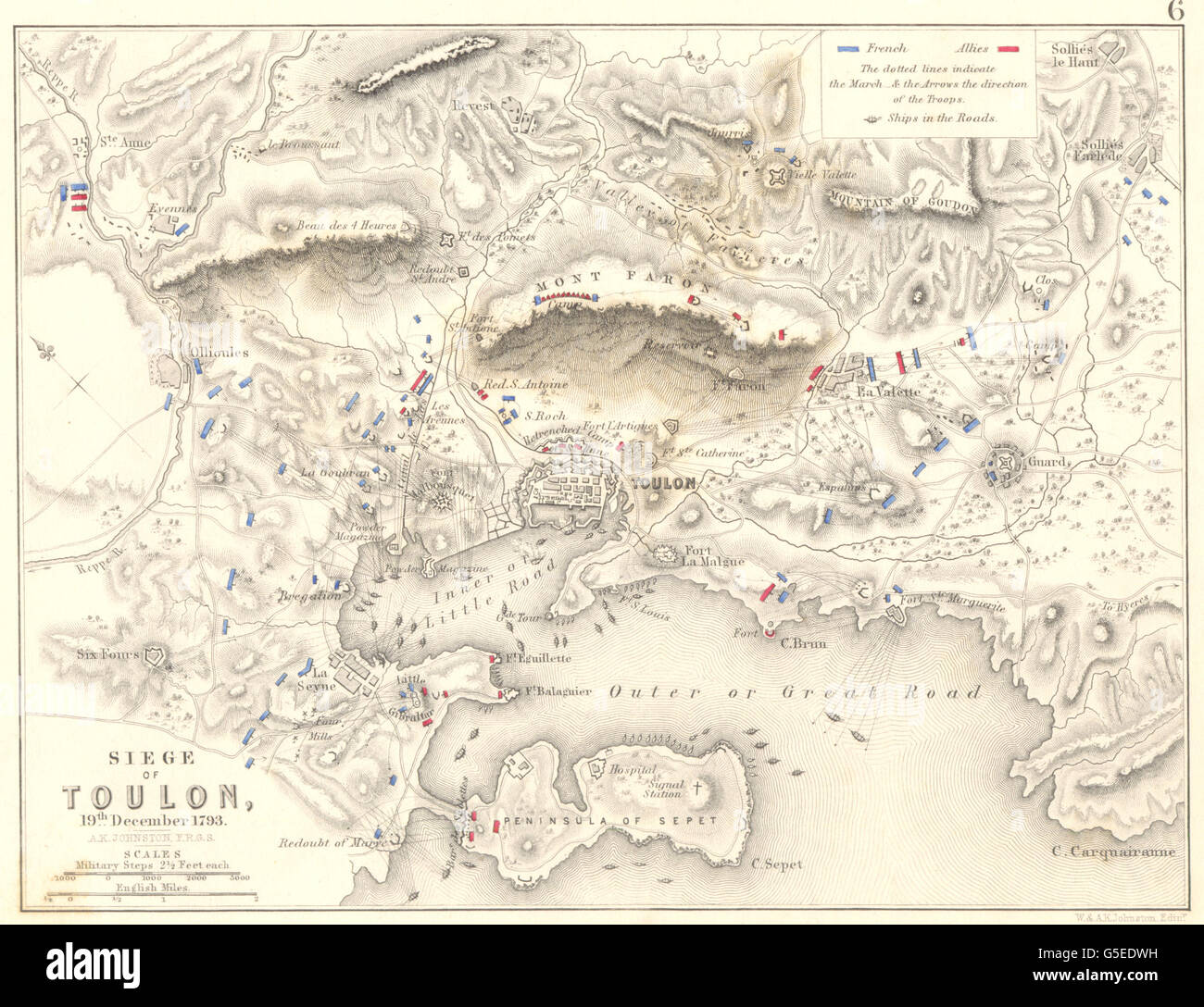 Map siege toulon 19th december hi-res stock photography and images - Alamy