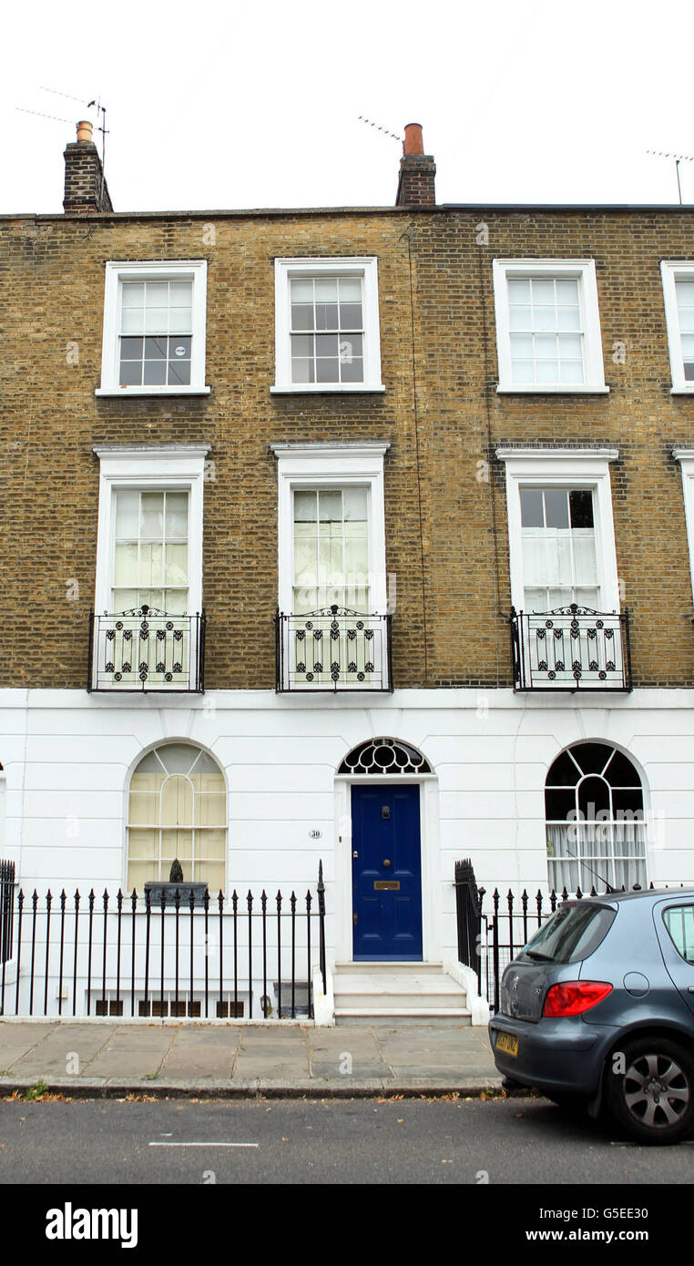 The home of chief whip Andrew Mitchell in Islington, north London Stock ...