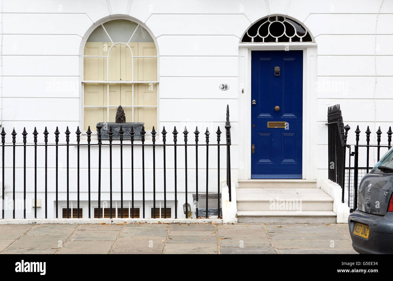 The home of chief whip Andrew Mitchell in Islington, north London Stock ...