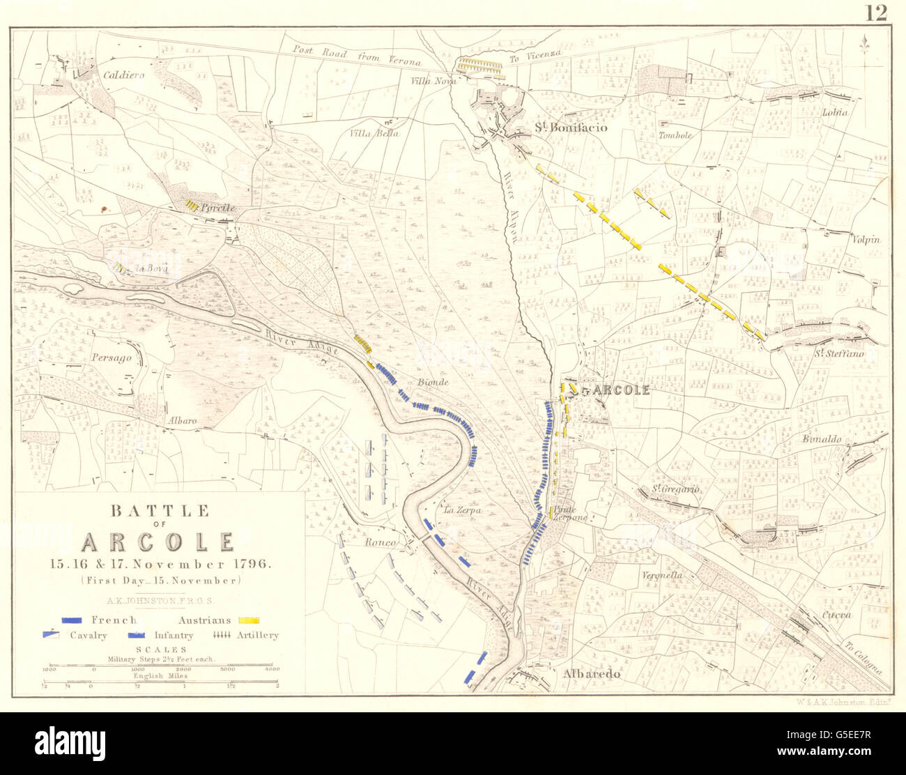 Battle of Arcole, War of the First Coalition (15 – 17 November 1796 ...