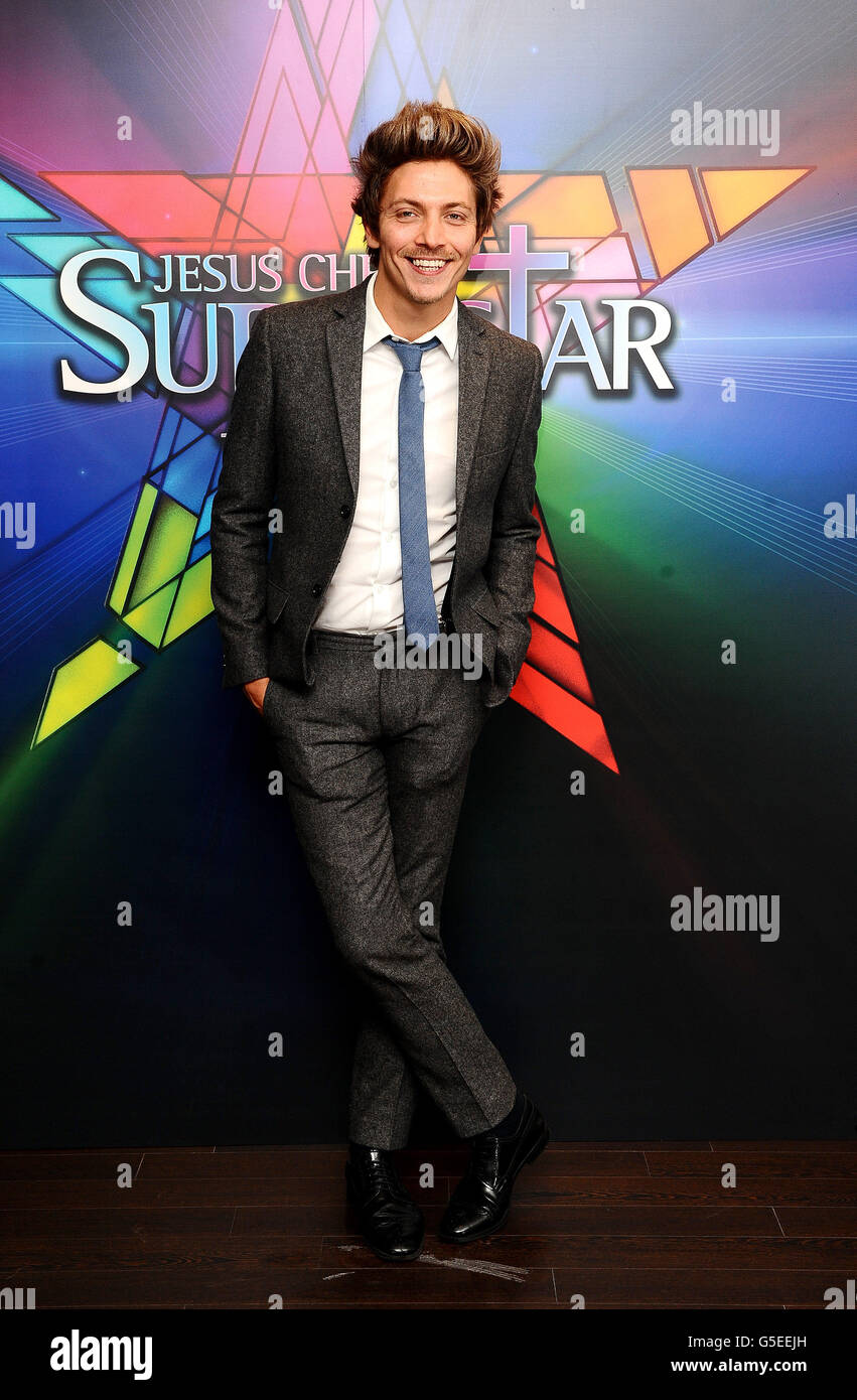 Tyler James arriving at the opening night of musical Jesus Christ ...