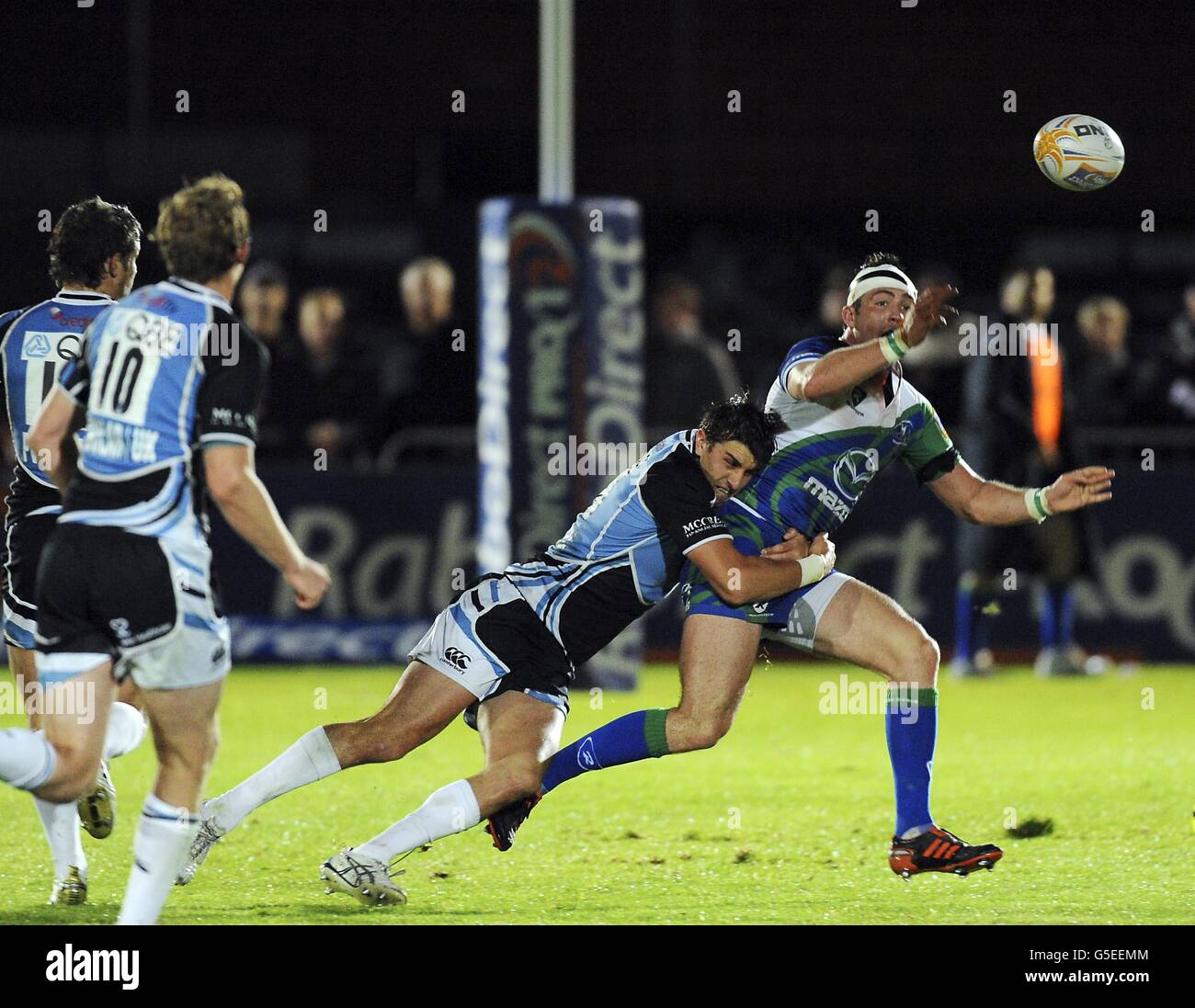 Glasgow warriors peter murchie rabodirect pro12 match scotstoun stadium ...