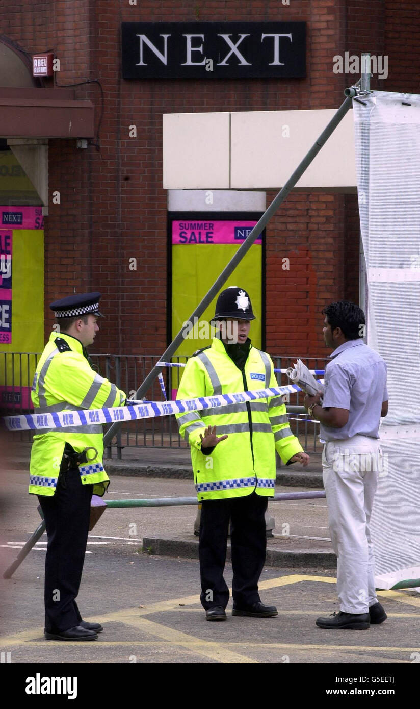 Ealing bomb blast scene Stock Photo - Alamy