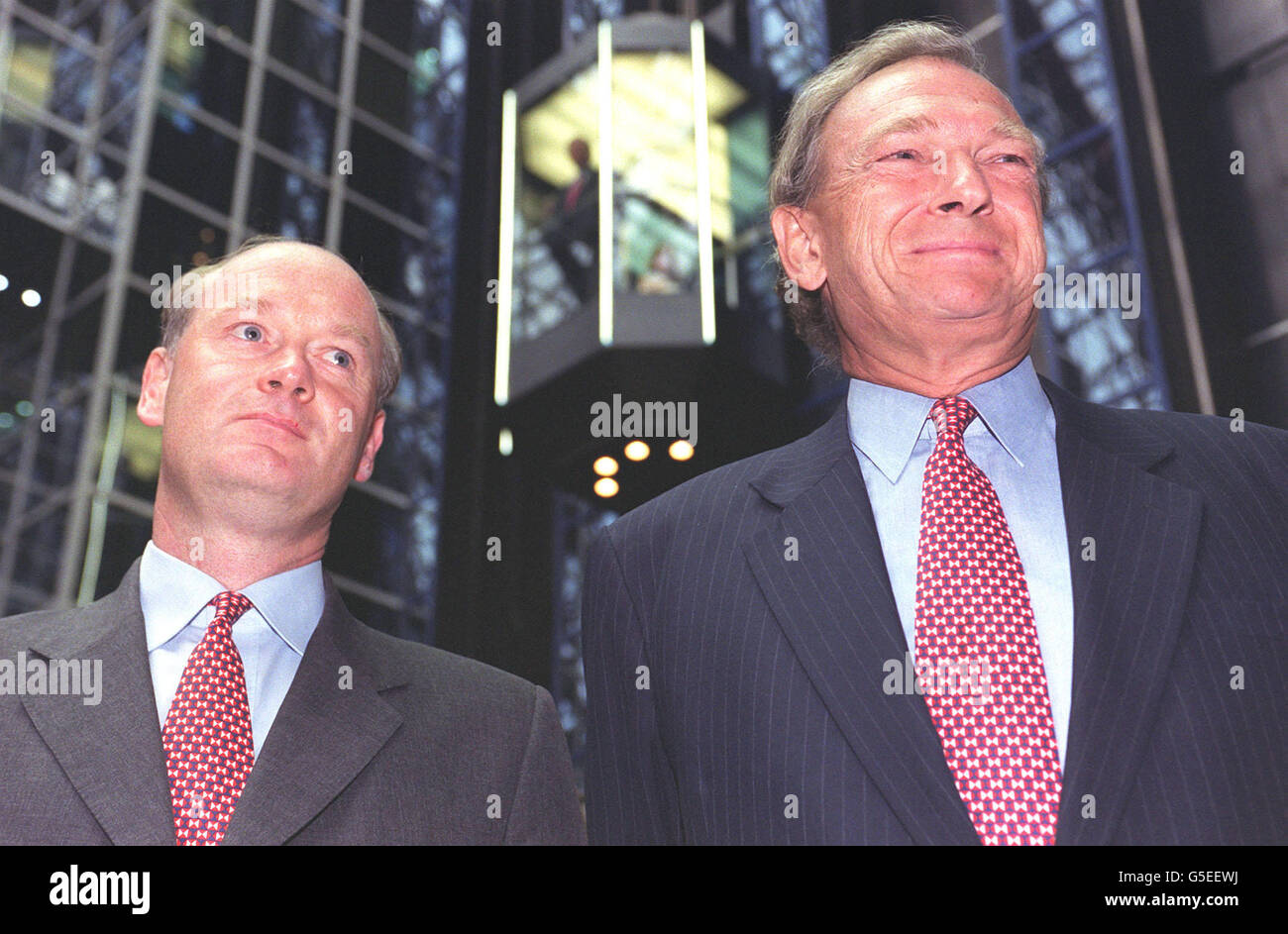 HSBC Holdings PLC's Keith Whitson, Group Chief Executive (R) and Group ...