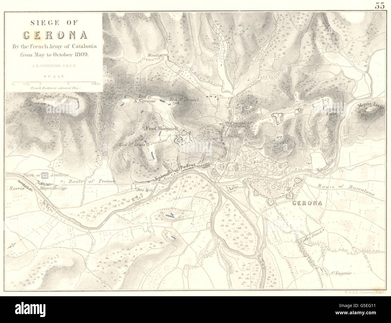 SIEGE OF GERONA: French army Catalonia Catalunya May-Oct 1809. Spain ...
