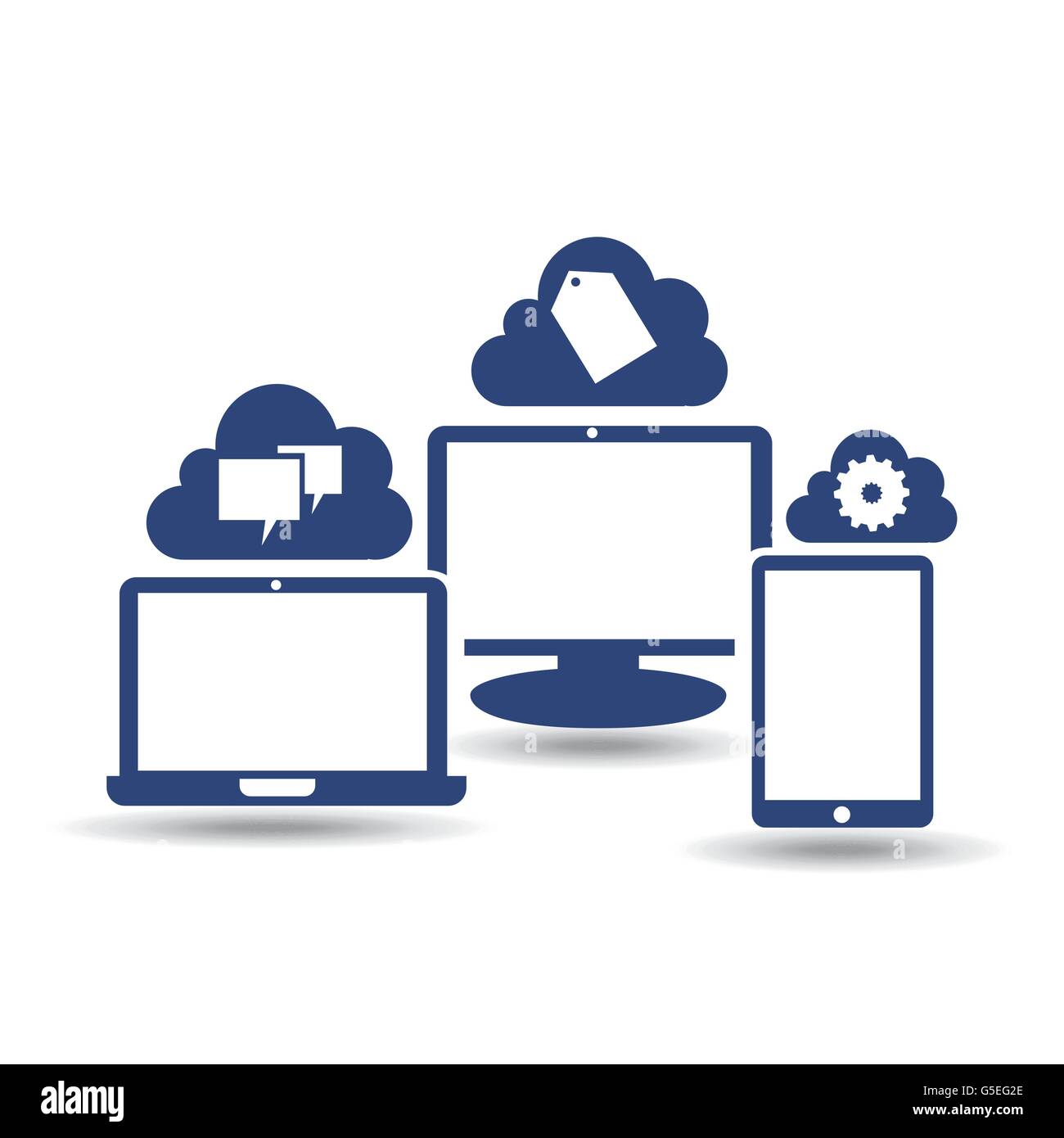 cloud computing design Stock Vector Image & Art - Alamy