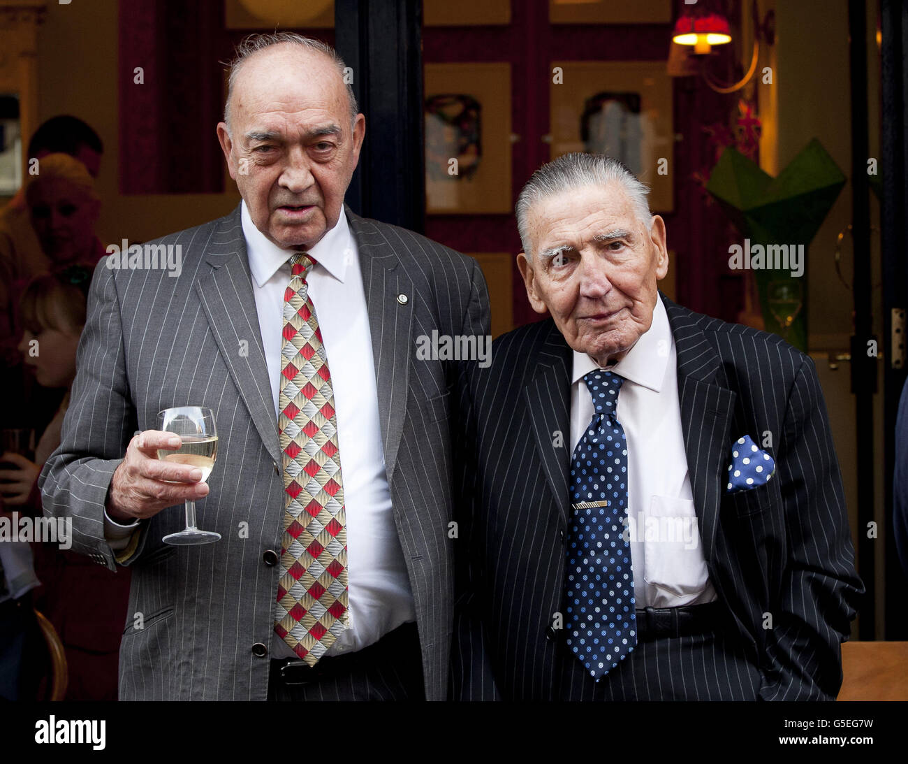 Eddie Richardson (left) and Frank Fraser attend the launch party of ...