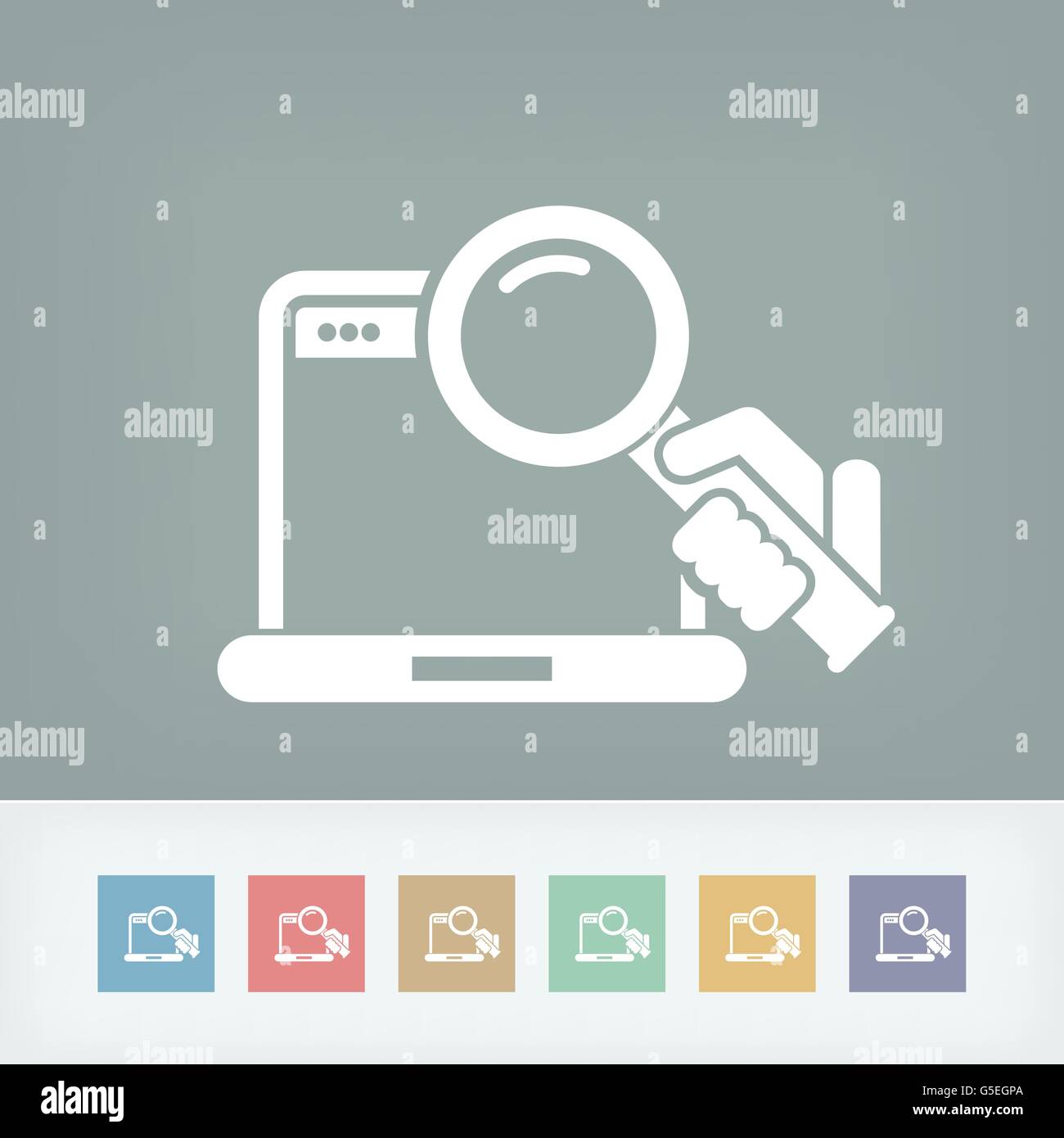 Pc search icon Stock Vector Image & Art - Alamy