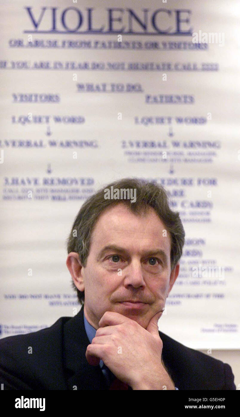 Tony Blair Nurses Seminar Stock Photo - Alamy