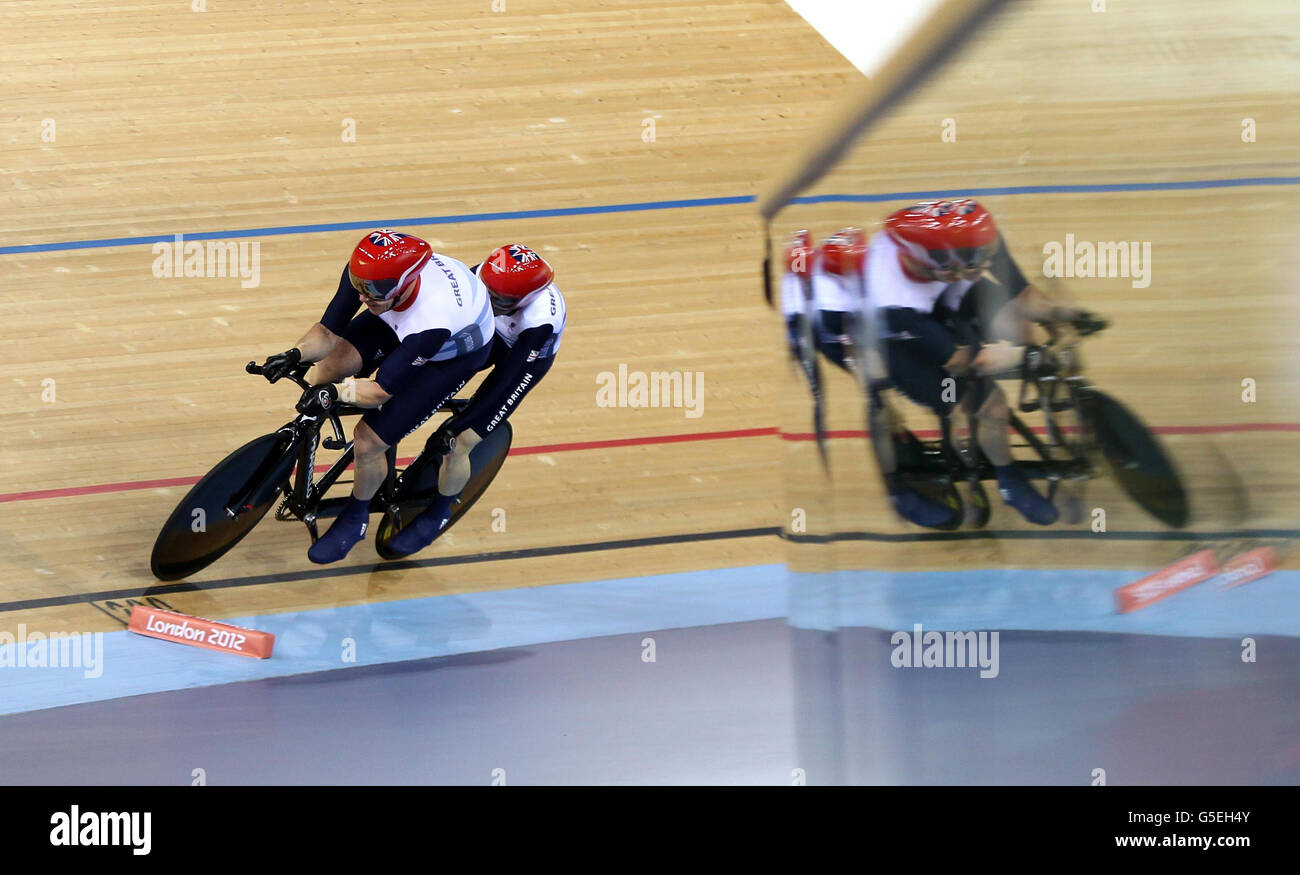 Great Britain's Neil Fachie and Barney Storey on their way to gold in ...
