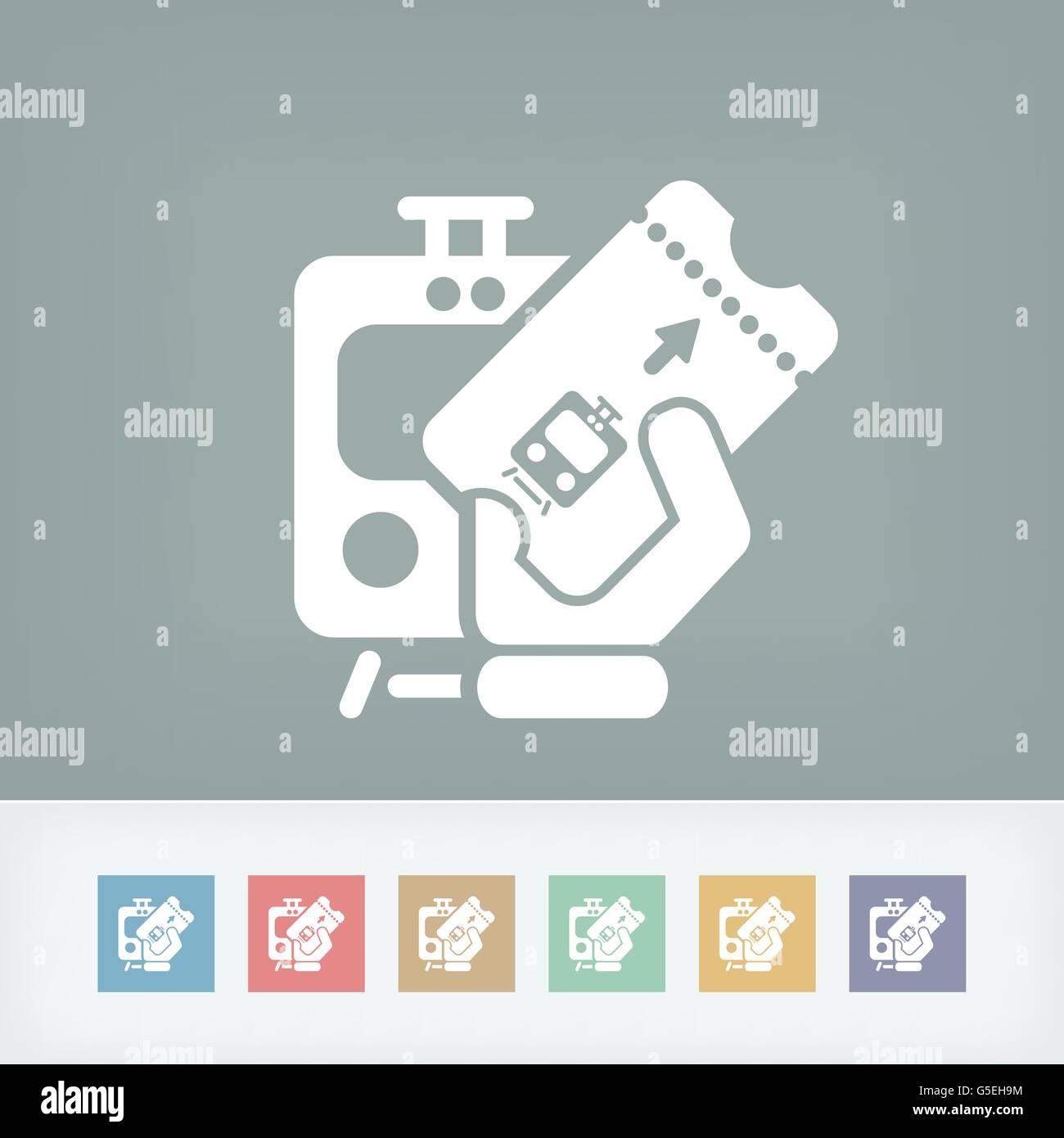 Train ticket icon Stock Vector Image & Art - Alamy