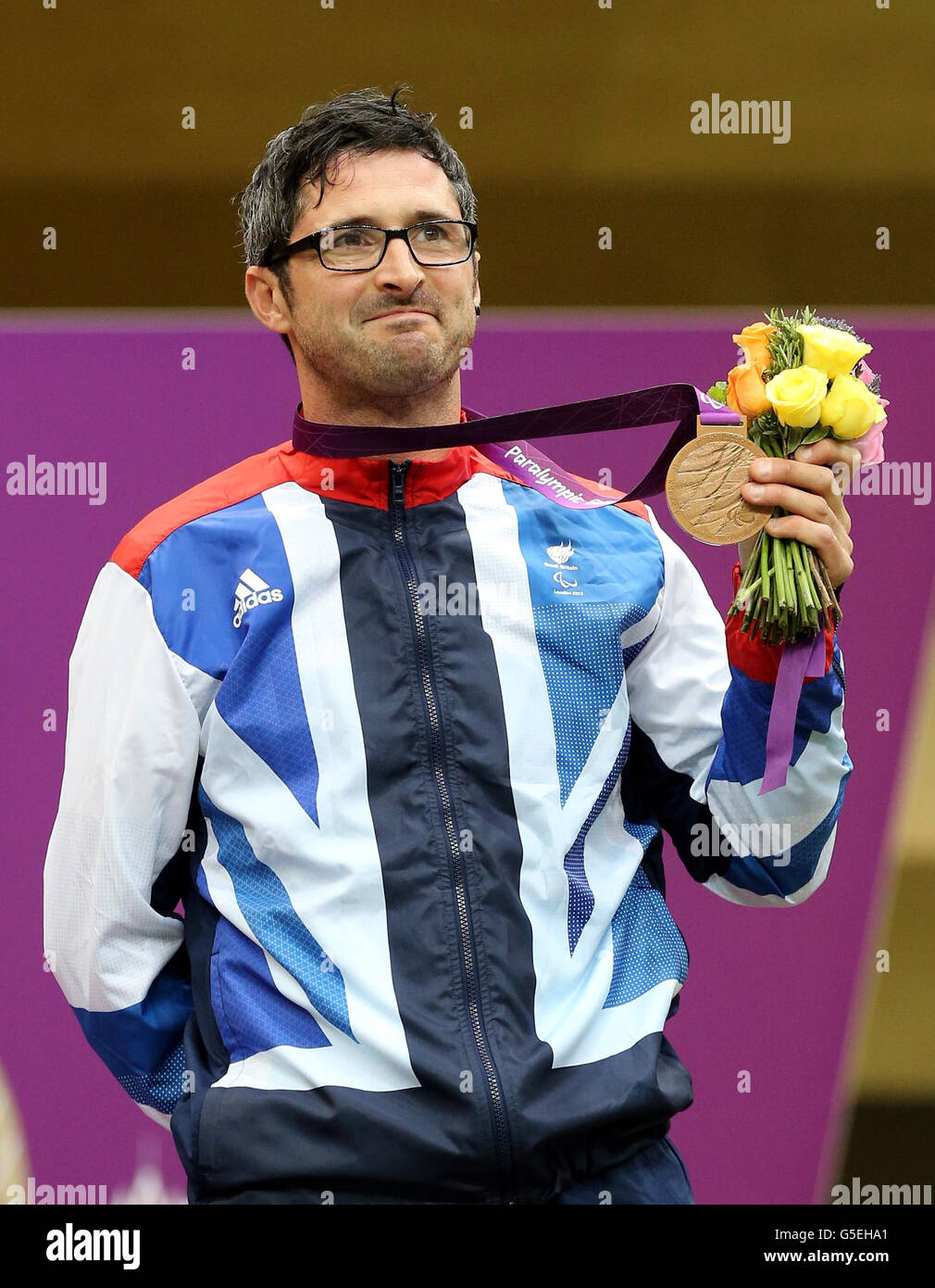 London Paralympic Games - Day 3. Great Britain's James Bevis celebrates ...