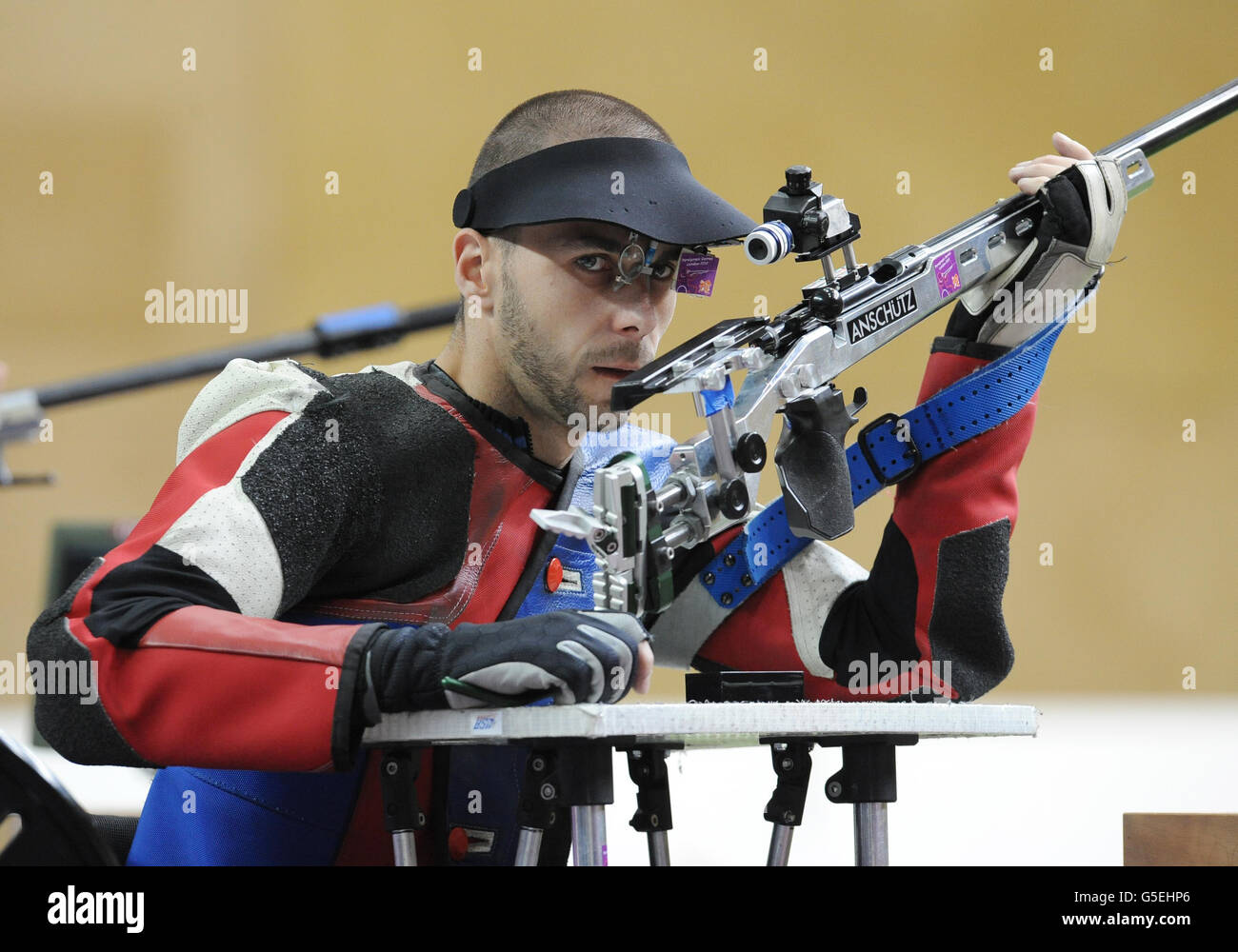 Great Britain's Matthew Skelhon on his way to winning a bronze medal in ...