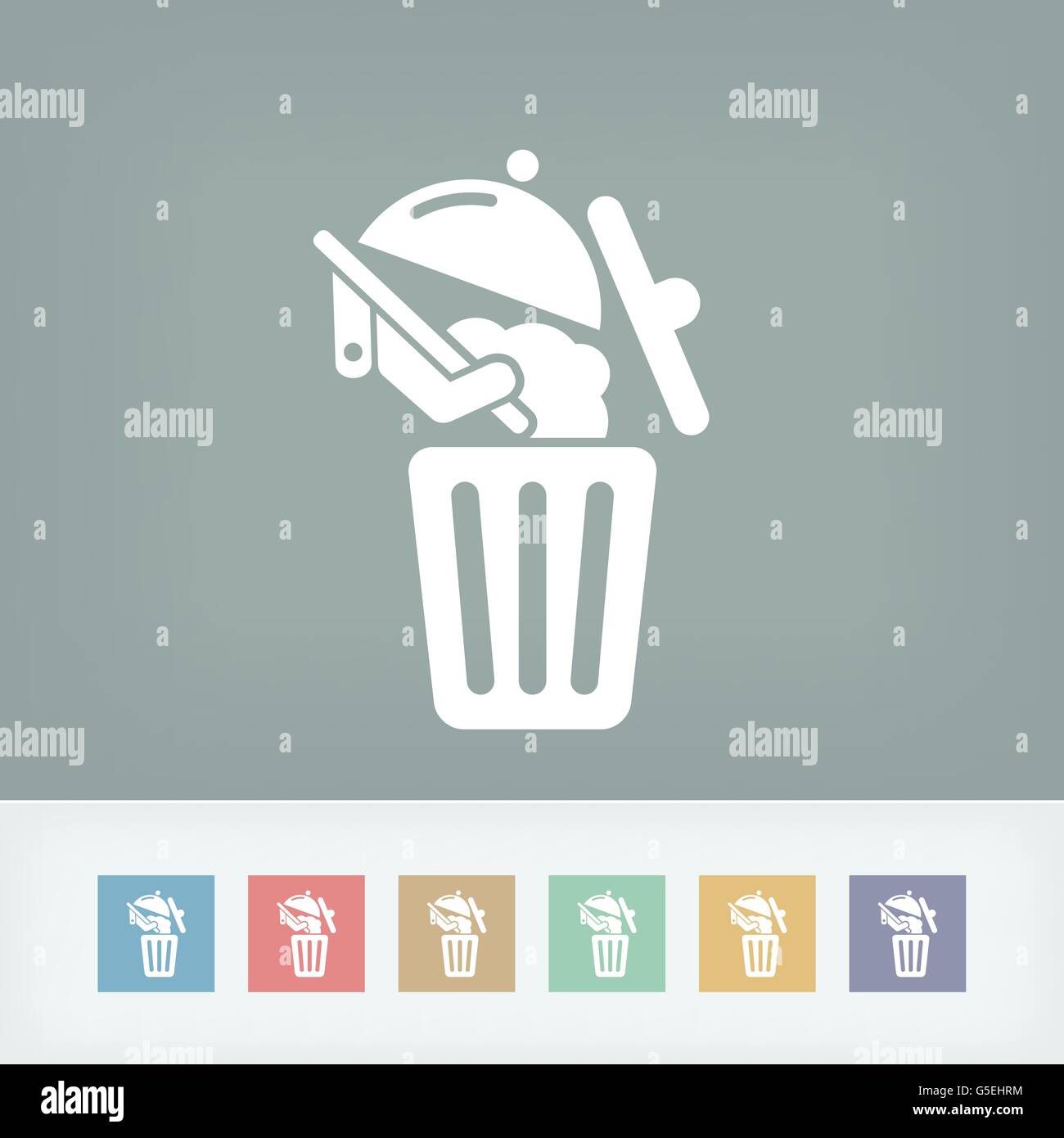 Food trash icon Stock Vector Image & Art - Alamy