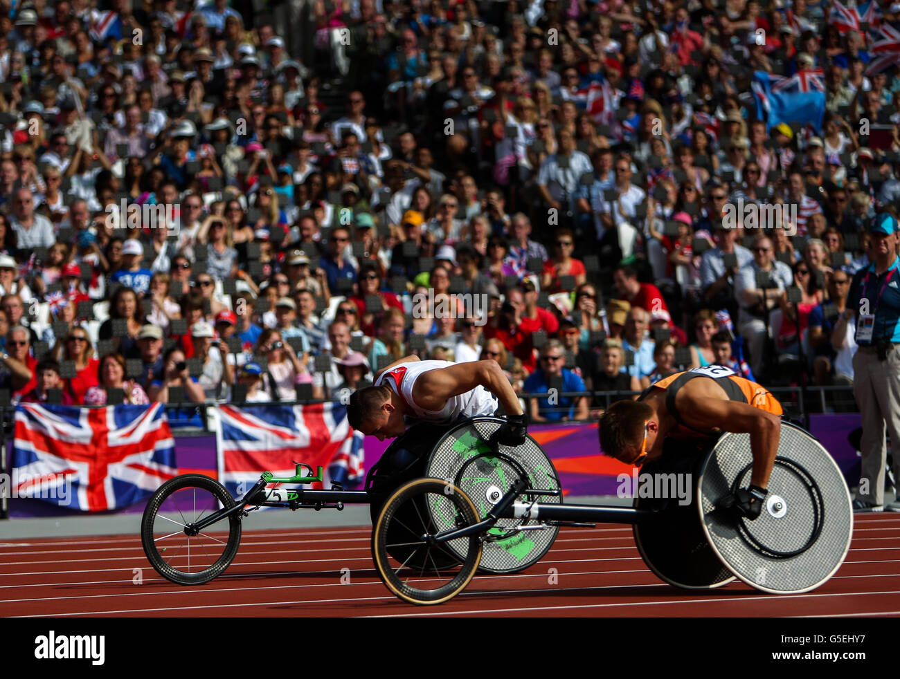 London Paralympic Games - Day 6. Great Britain's Jamie Carter (left ...