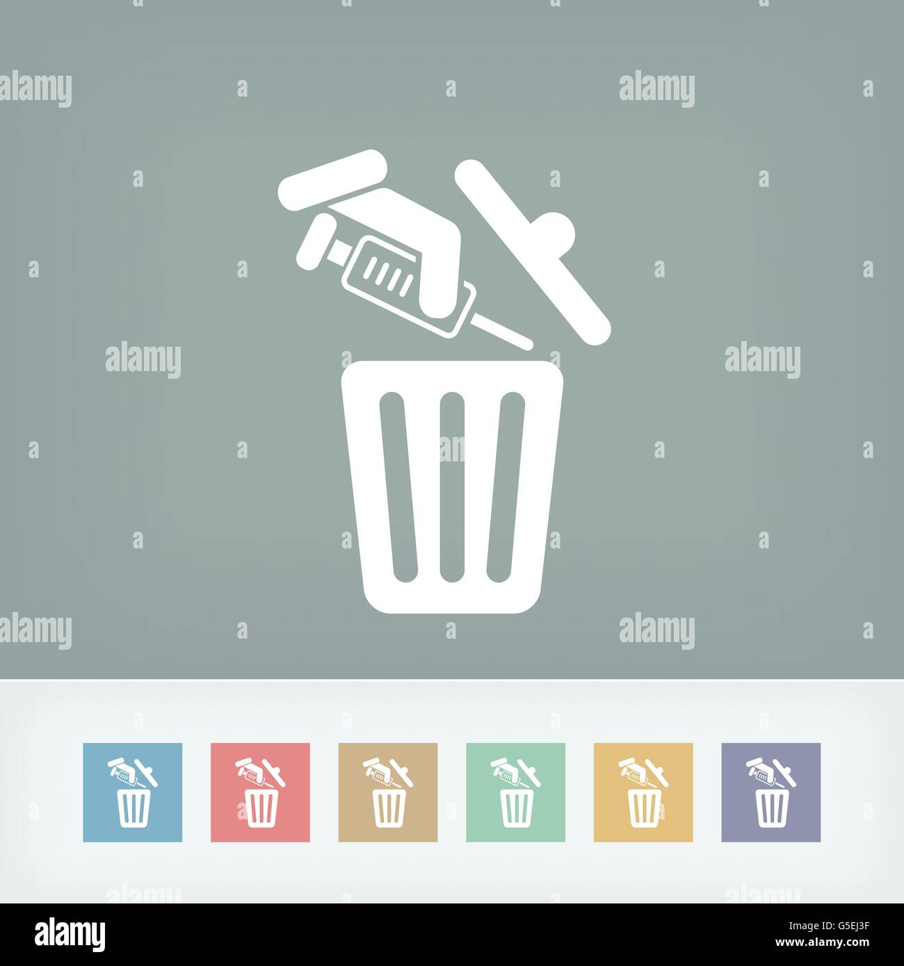 Trashing vector vectors hi-res stock photography and images - Alamy