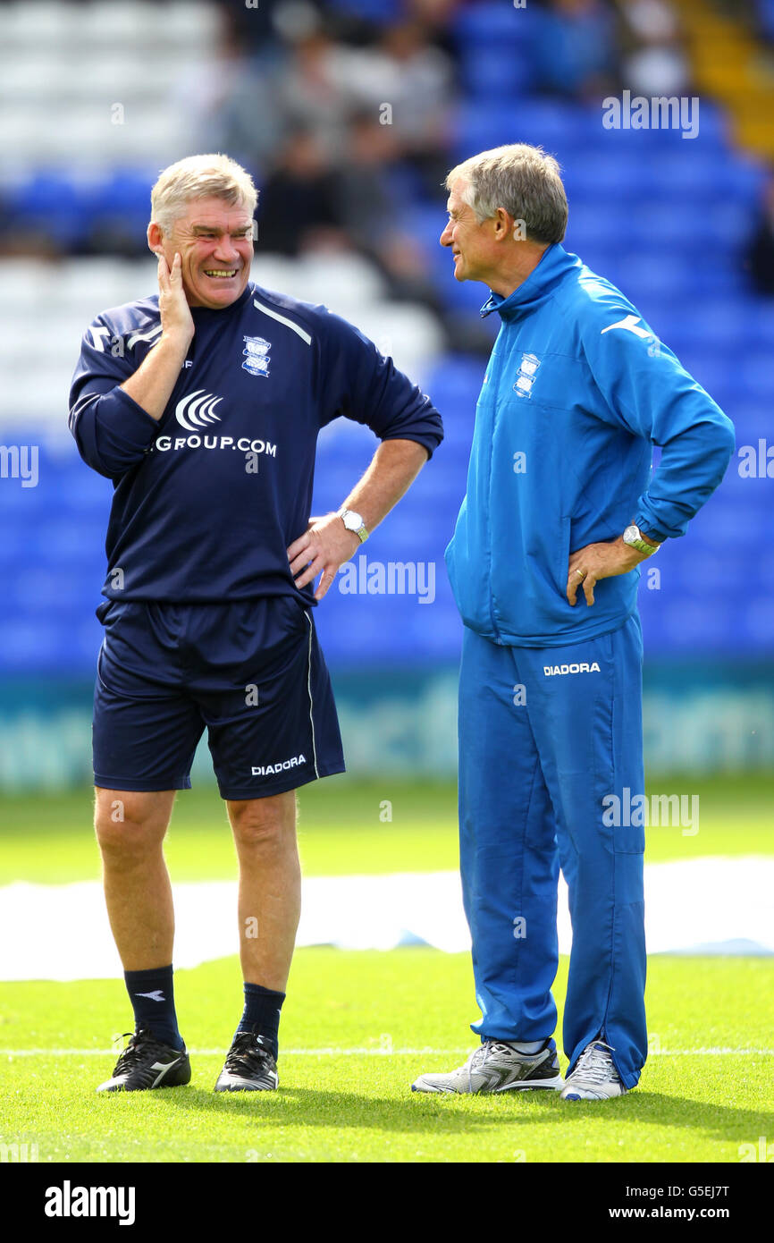 Birmingham City First team coach Derek Fazackerley (left) and Kit ...