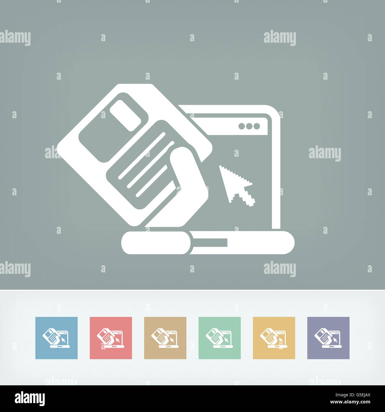 Saving data icon Stock Vector Image & Art - Alamy
