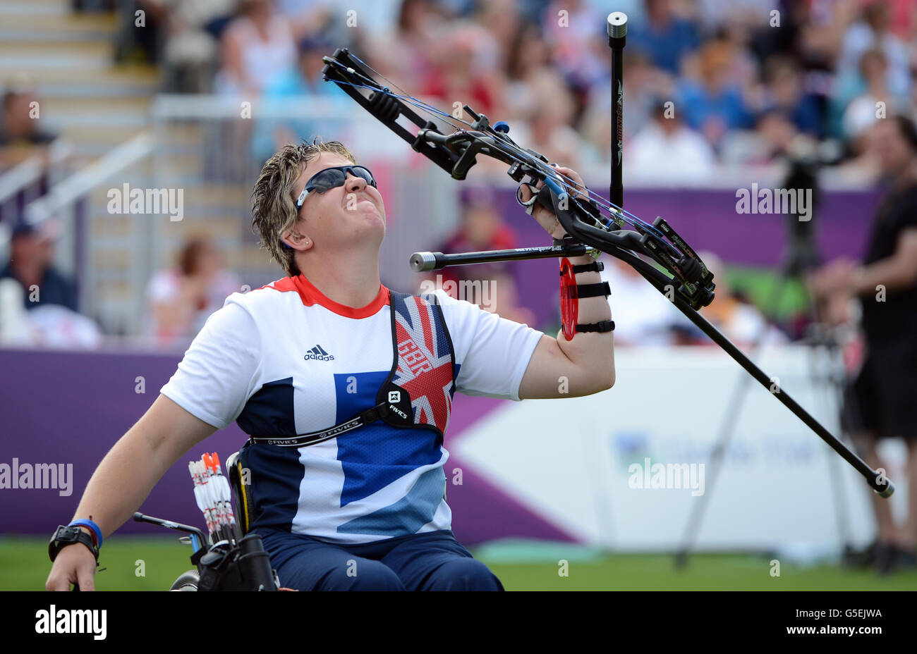 Great Britains Mel Clarke reacts after losing the final of the Women's ...
