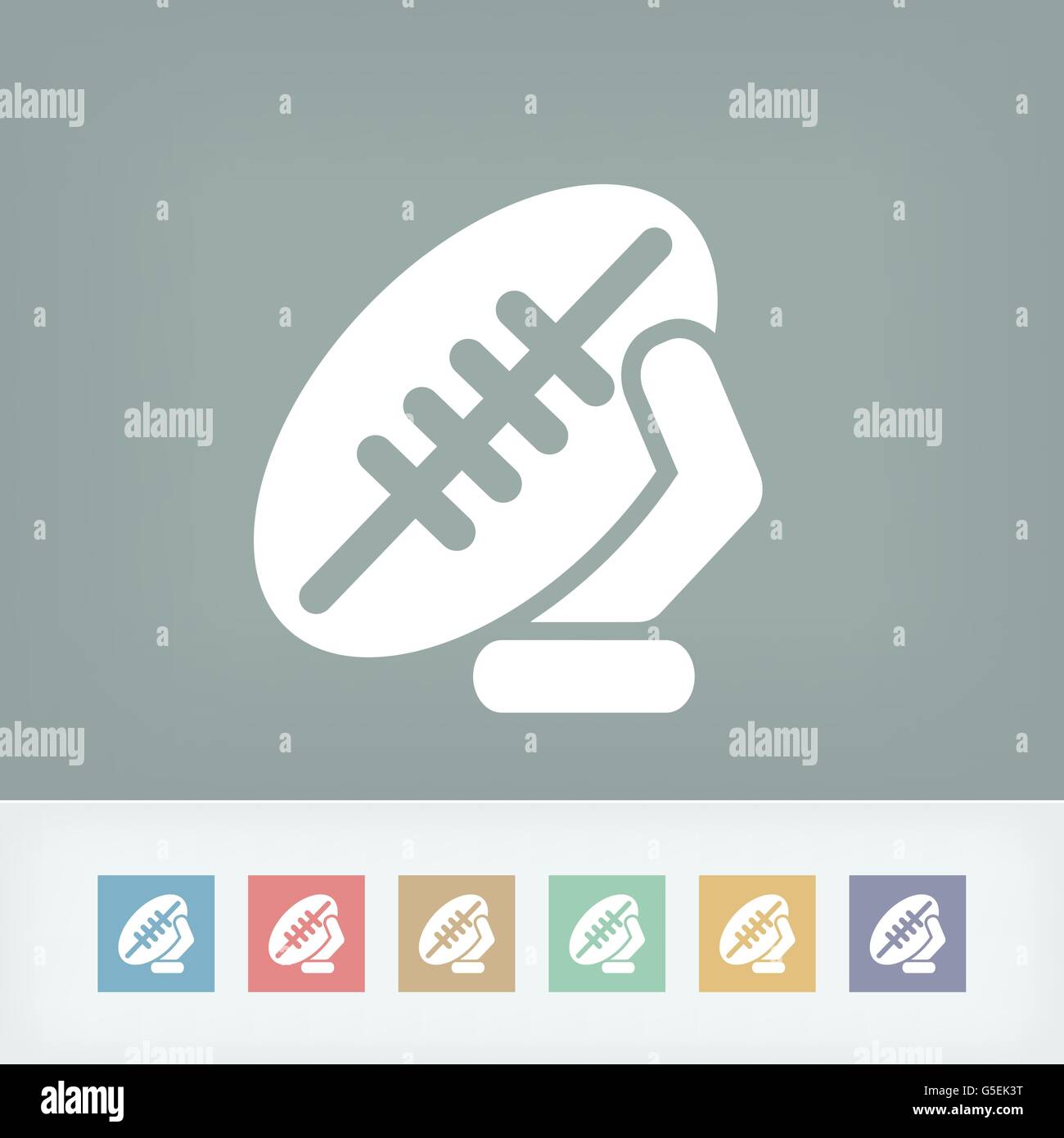 Back of rugby player Stock Vector Images - Alamy