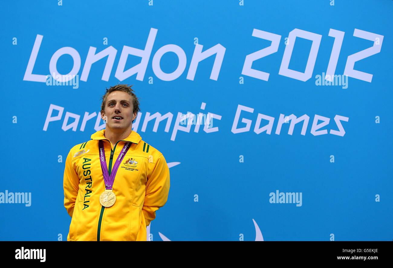 Australia's Matthew Cowdrey after winning the Gold Medal in the Men's ...