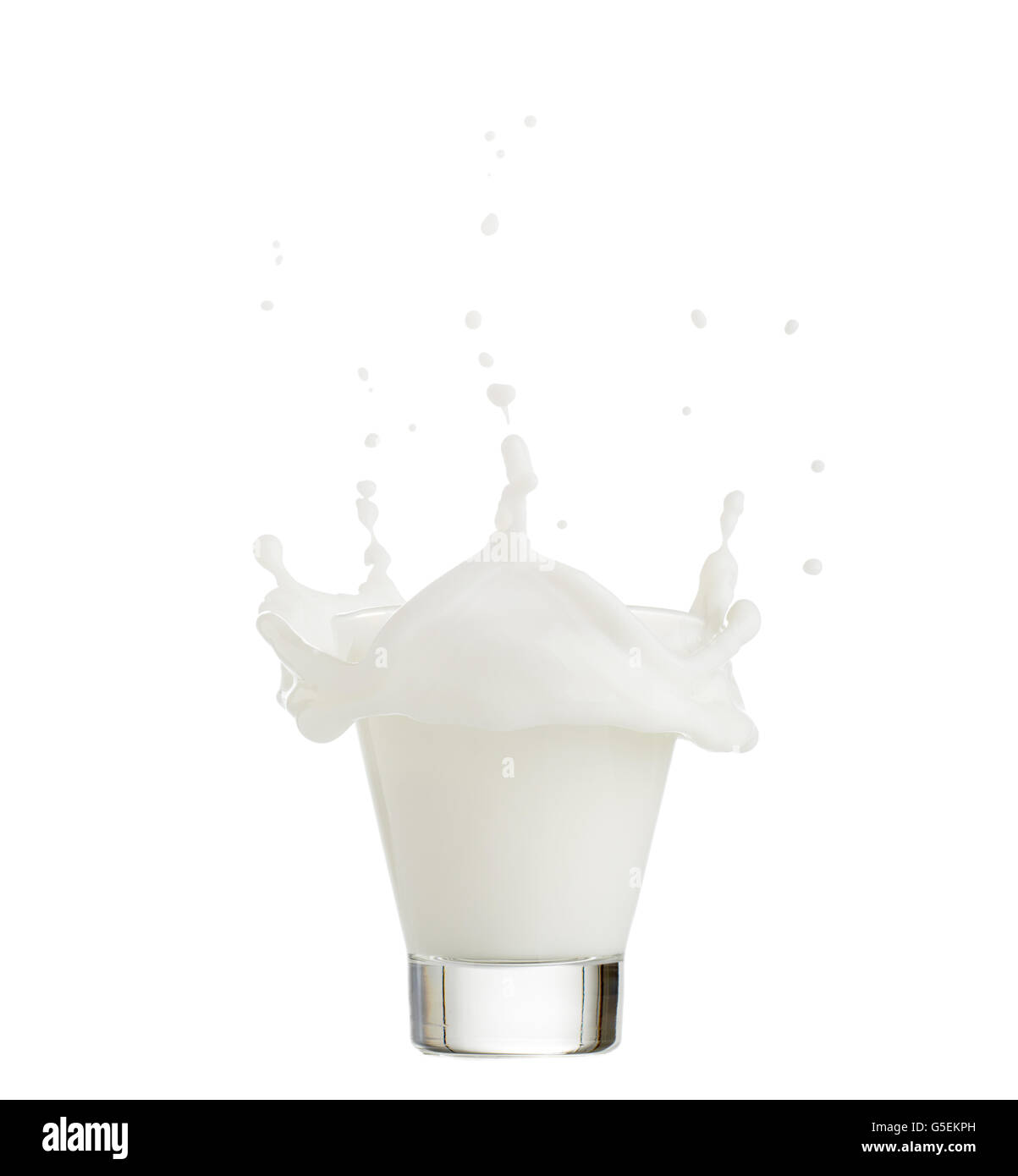 Milk splash in glass hi-res stock photography and images - Alamy