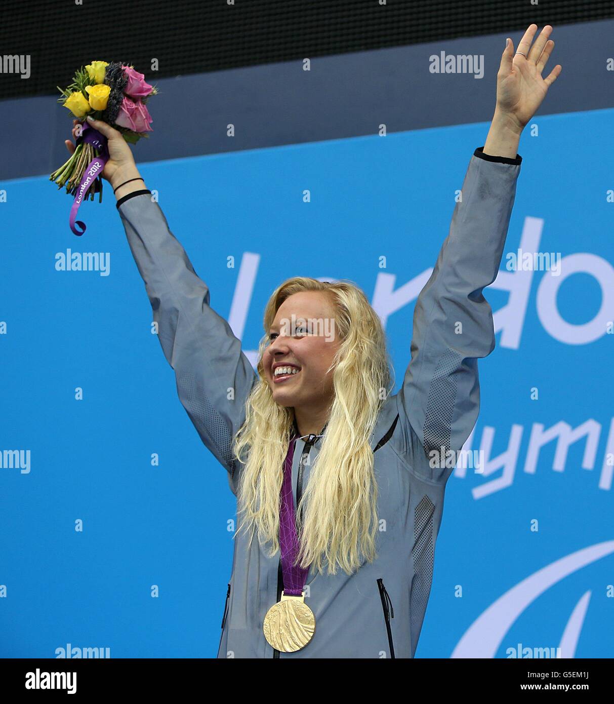 Gold Medalist USA's Jessica Long after the Women's 100m Freestyle - S8 ...
