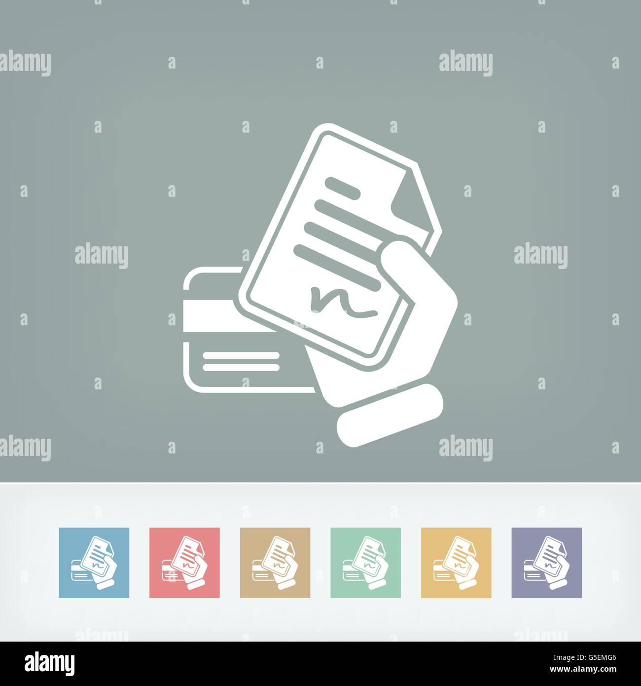 Bank account spending Stock Vector Images - Alamy