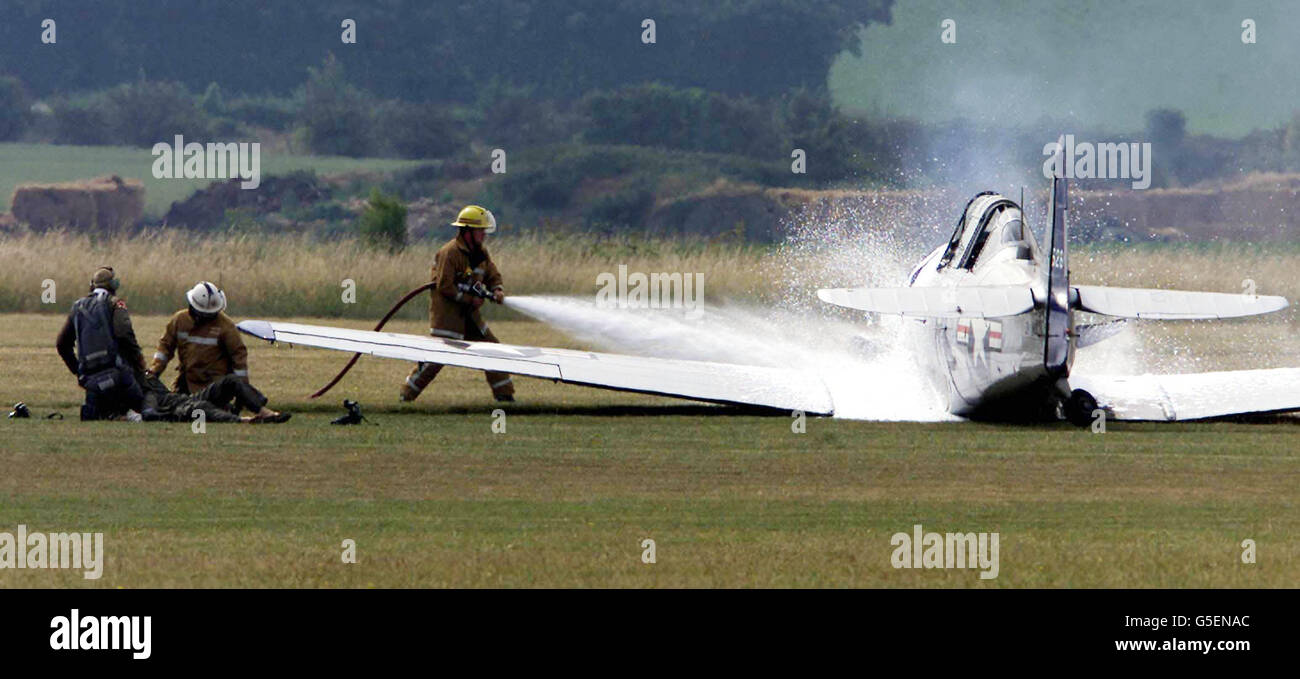 Fire plane crash raf hi-res stock photography and images - Alamy