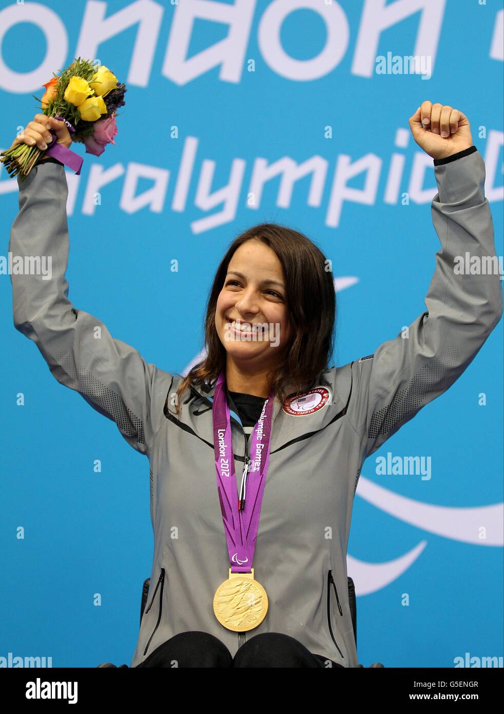 Paralympics swimming mid length half medal hi-res stock photography and ...