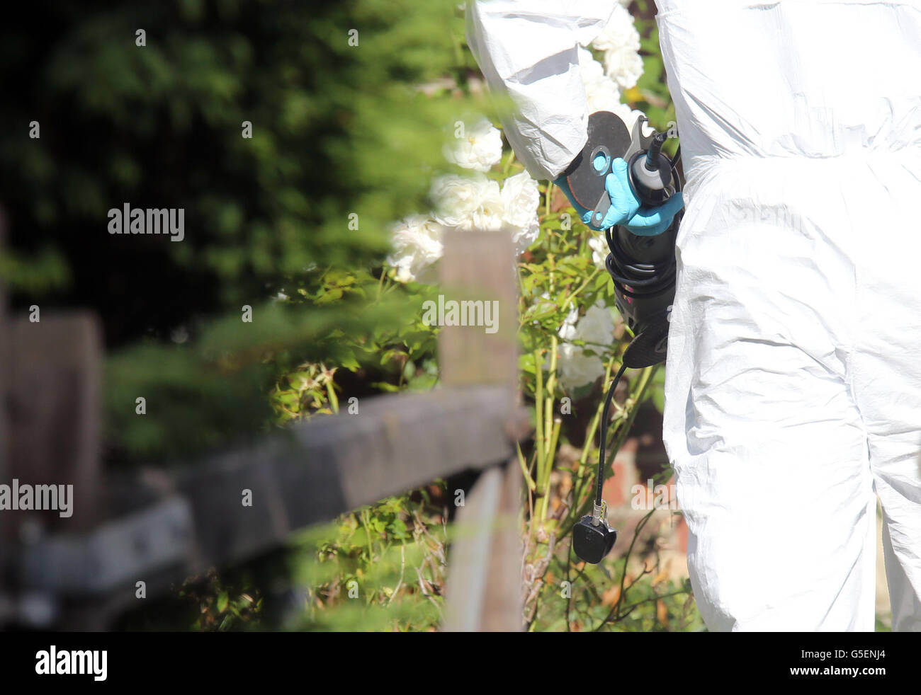 A british scenes crime officer soco home french shooting victim hi-res ...