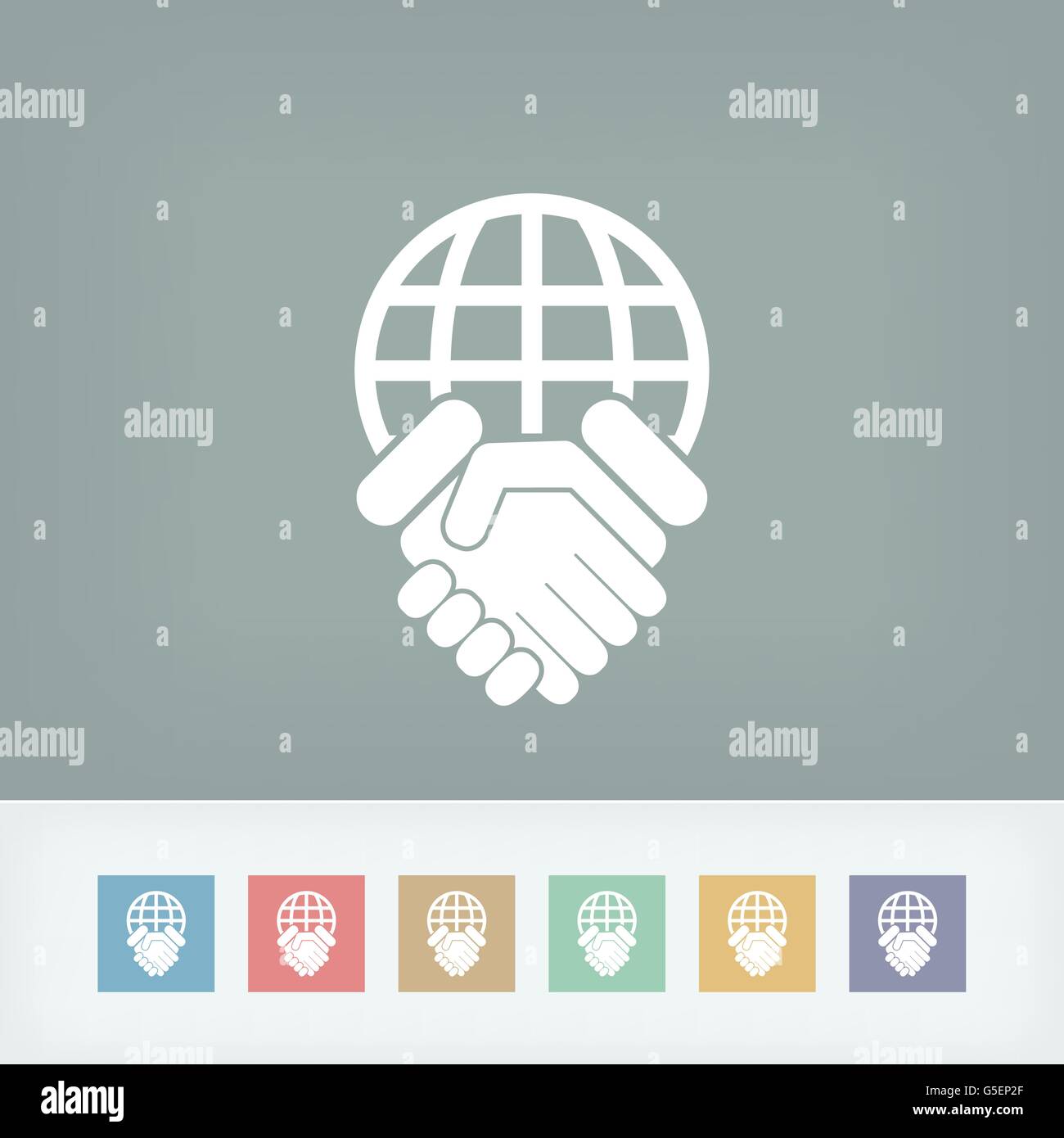 Global agreement icon Stock Vector Image & Art - Alamy