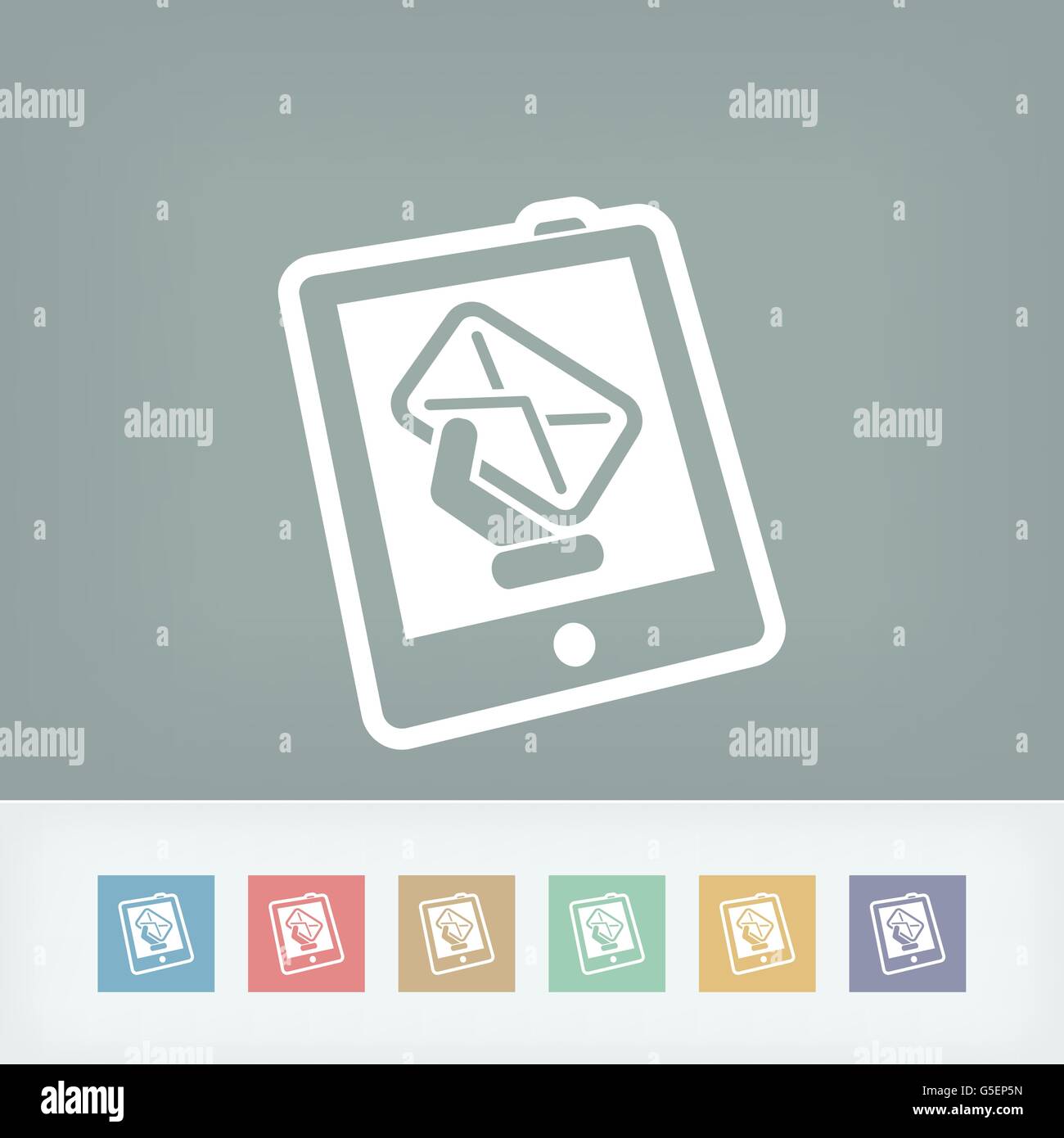 Tablet message icon Stock Vector Image & Art - Alamy