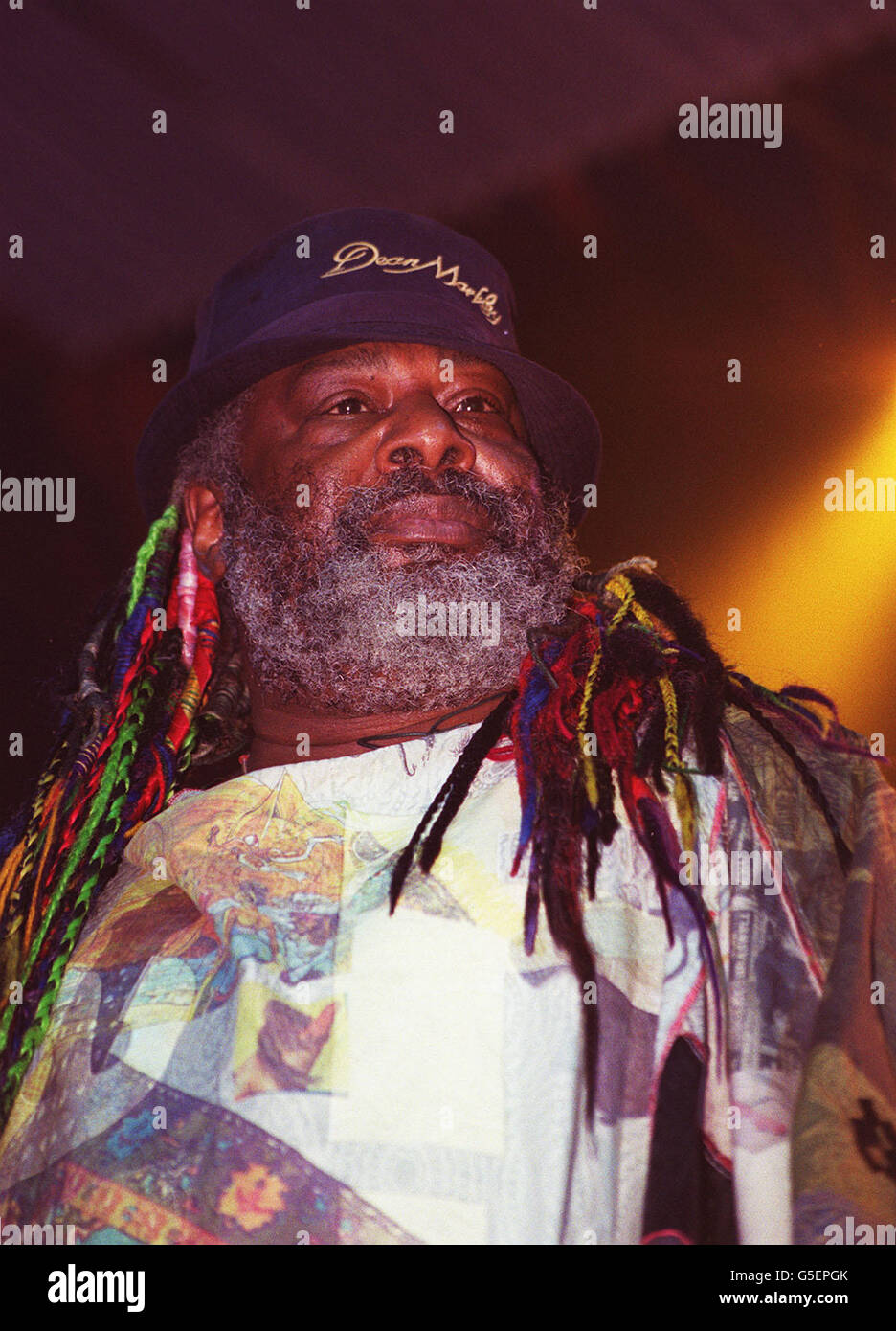 : Veteran singer George Clinton performing on stage at the Essential ...