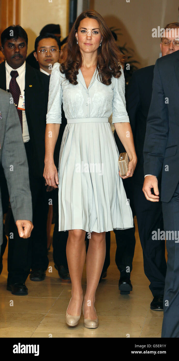 The Duchess of Cambridge arrives at Kuala Lumpur International Airport ...
