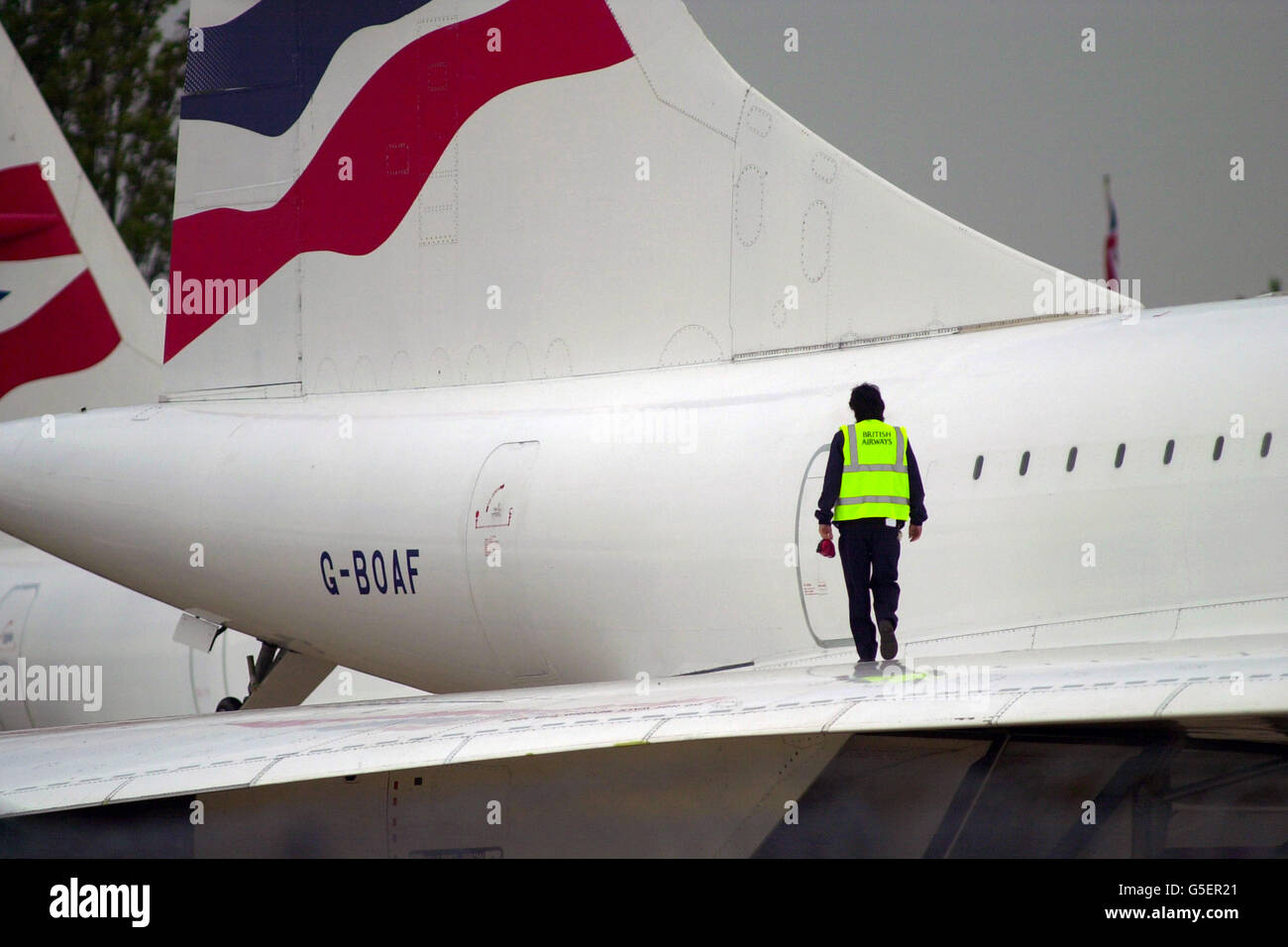 Heathrow Concorde test flight Stock Photo: 106660905 - Alamy