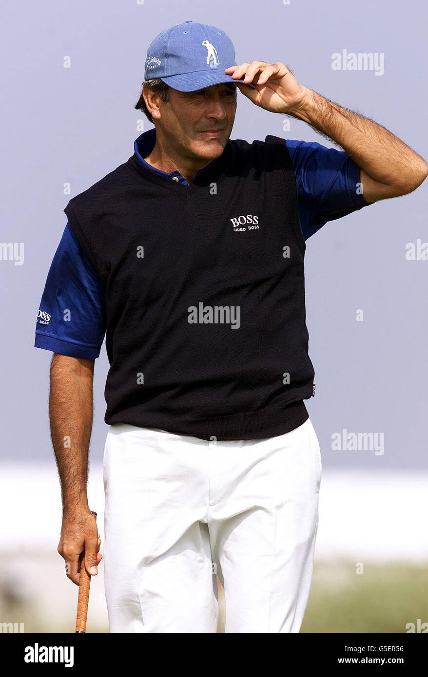 Spain's Seve Ballesteros during a practice round for the 130th Open ...