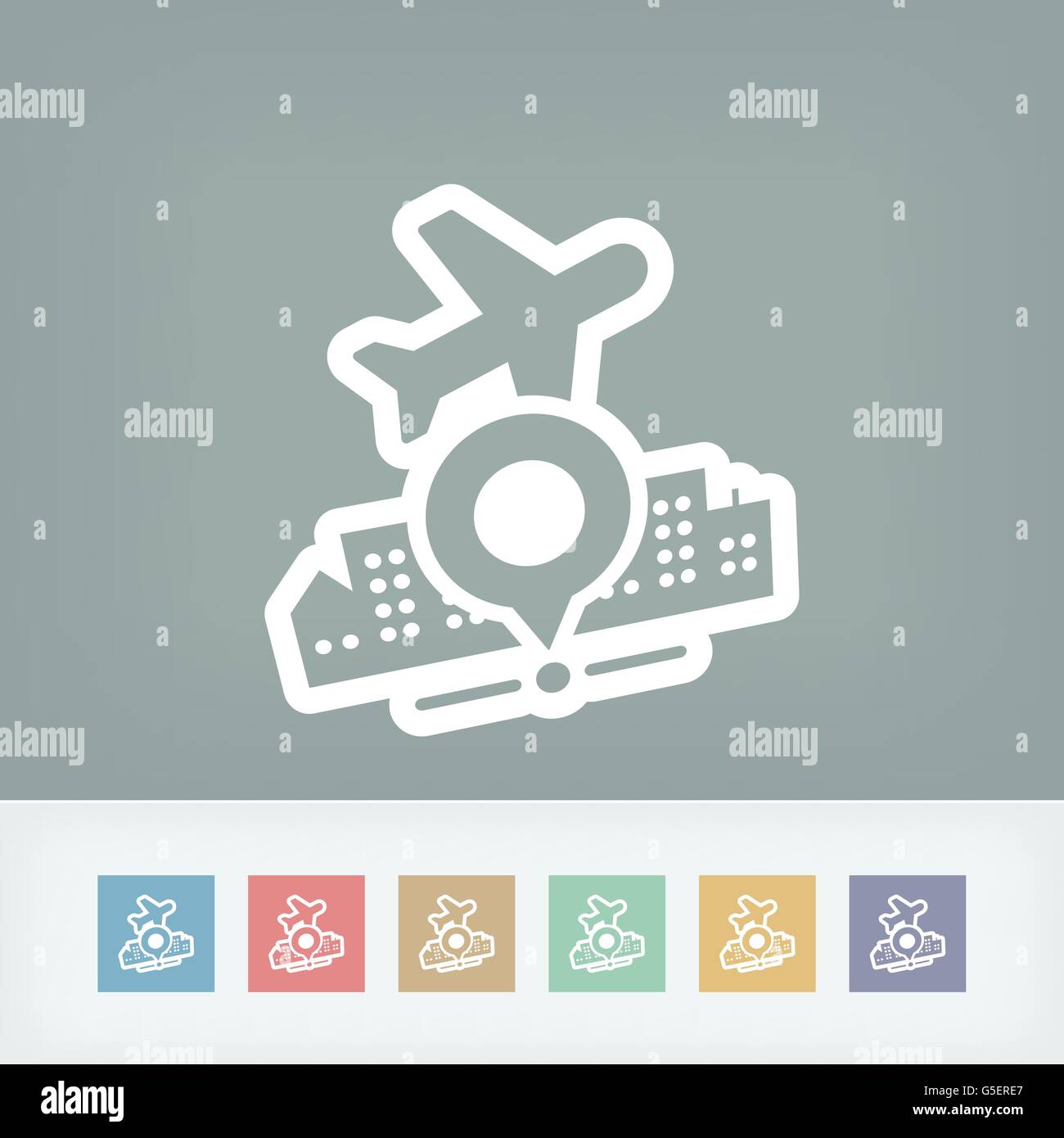 Travel point map Stock Vector Image & Art - Alamy