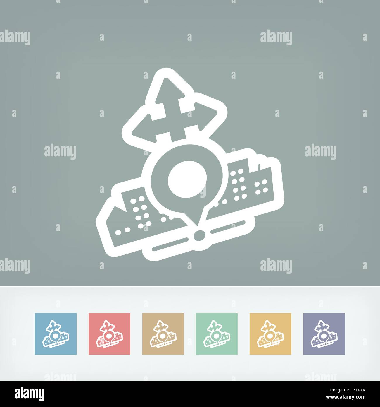 City map icon Stock Vector Image & Art - Alamy