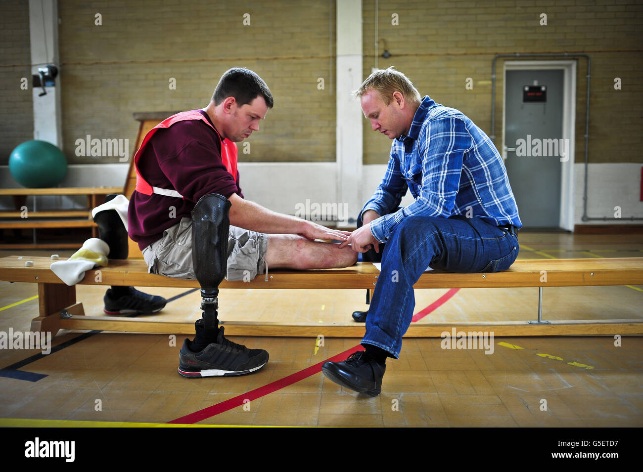Bi-lateral amputee ex-RAF regiment Duncan Slater, from Norfolk ...