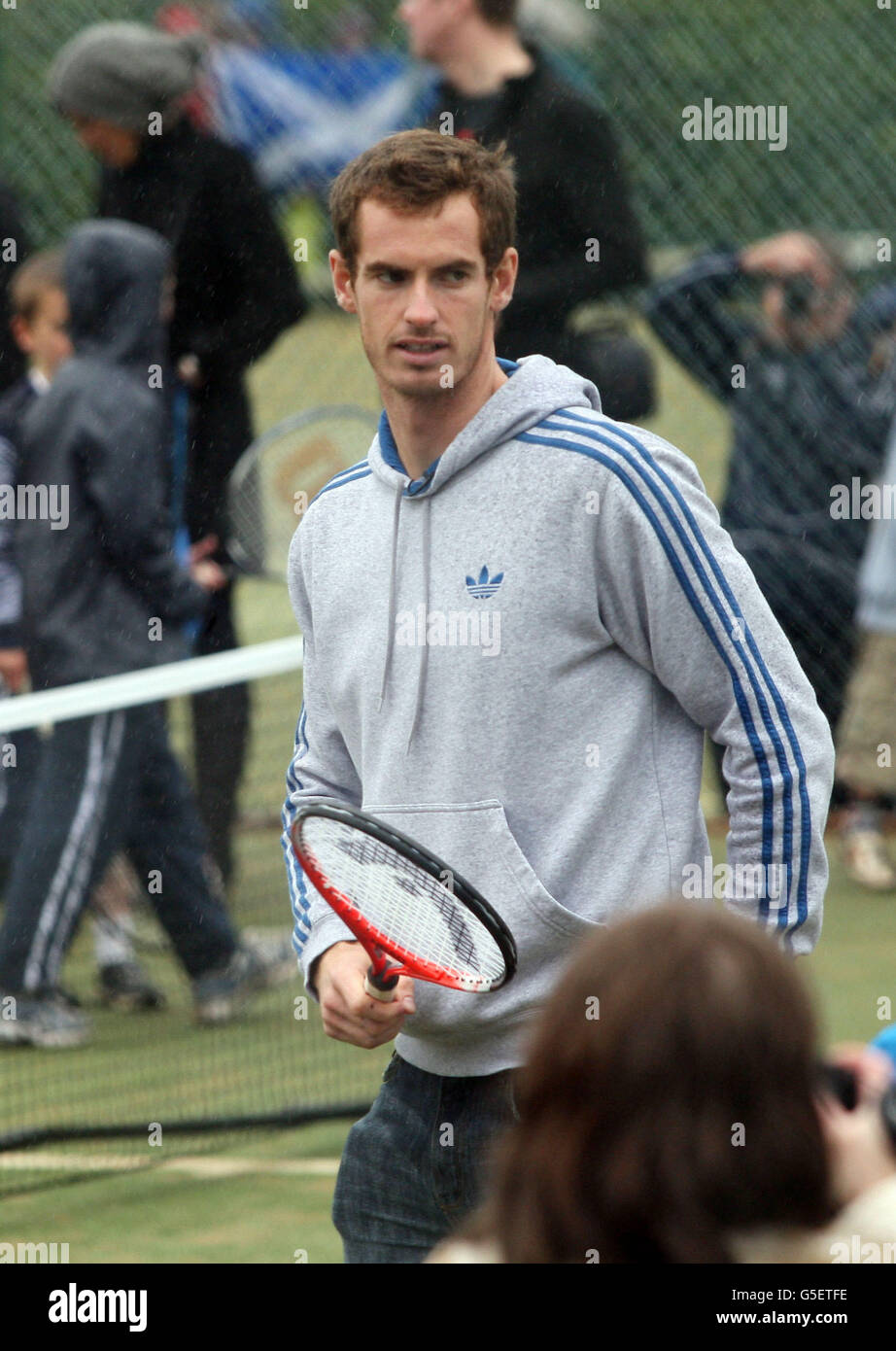 Andy Murray's Dunblane celebration Stock Photo - Alamy