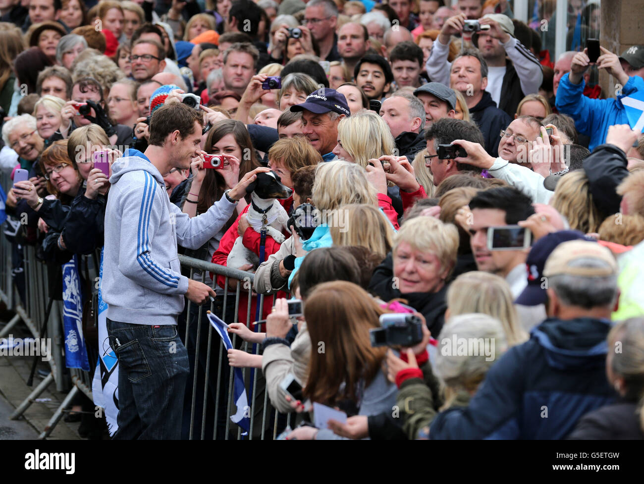 Andy Murray's Dunblane celebration Stock Photo - Alamy